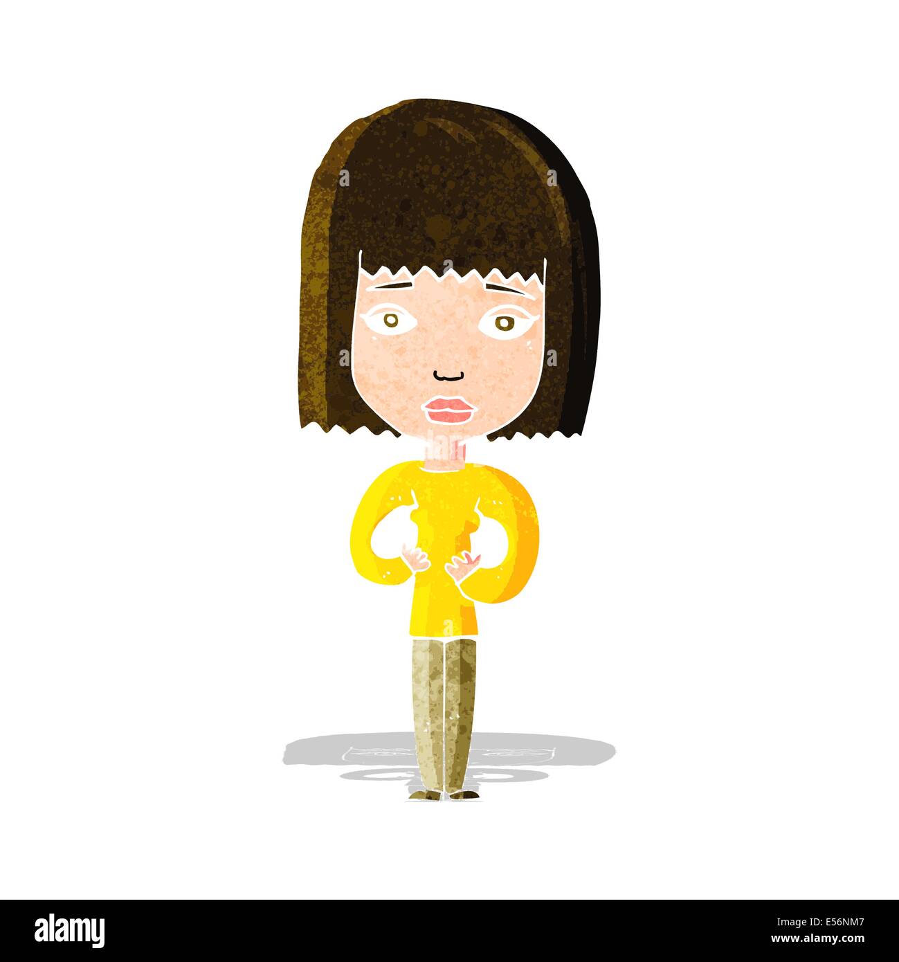 cartoon woman indicating self Stock Vector Image & Art - Alamy