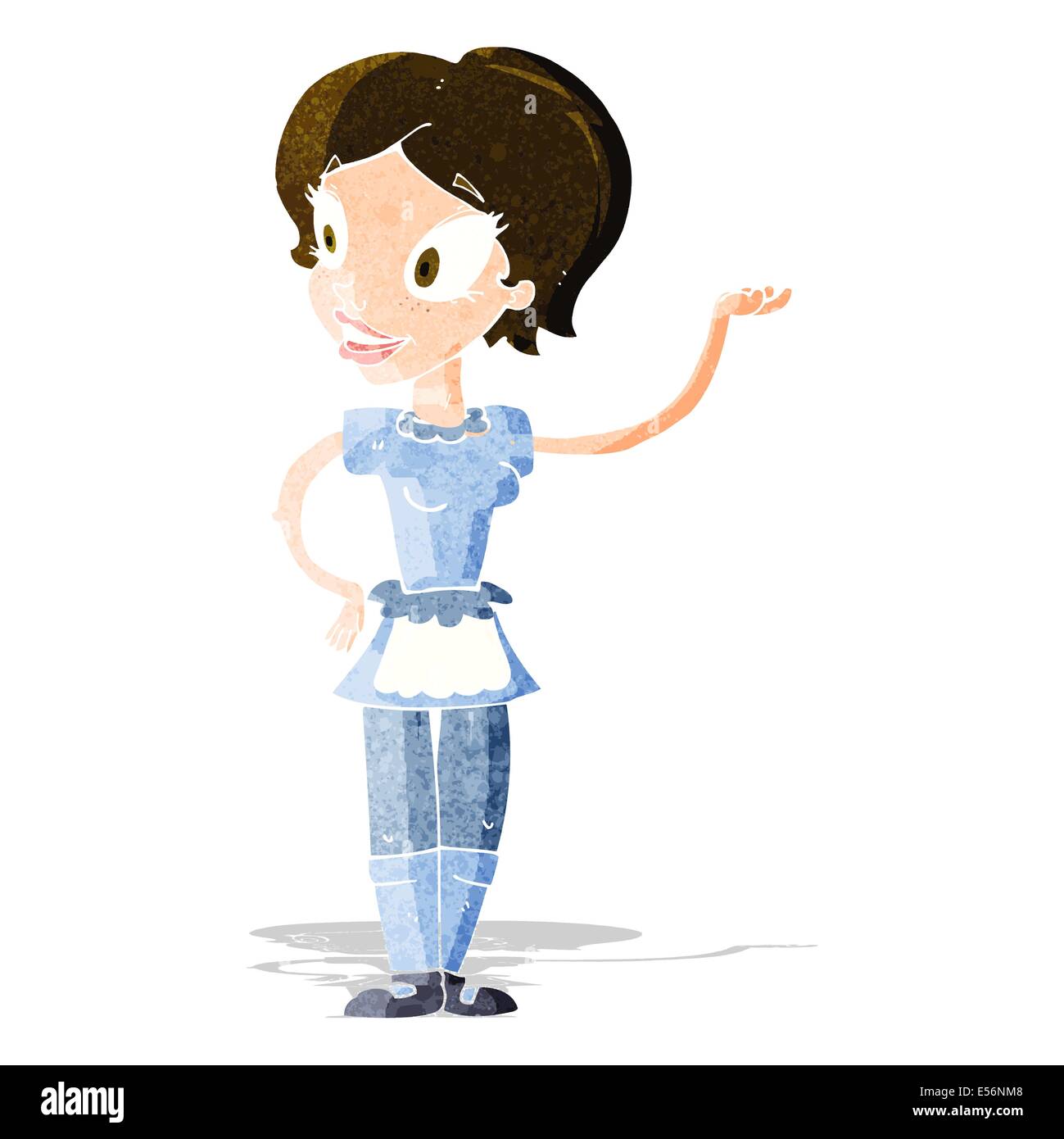 cartoon woman in maid costume Stock Vector Image & Art - Alamy