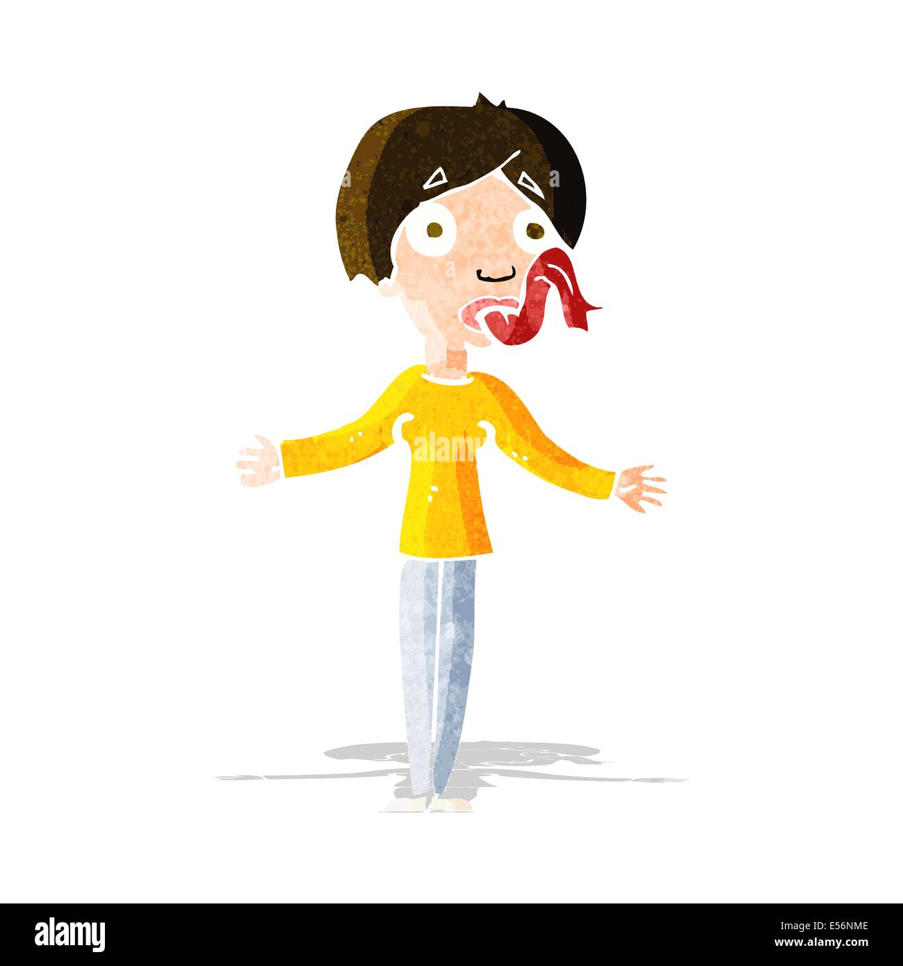 cartoon woman telling lies Stock Vector Image & Art - Alamy