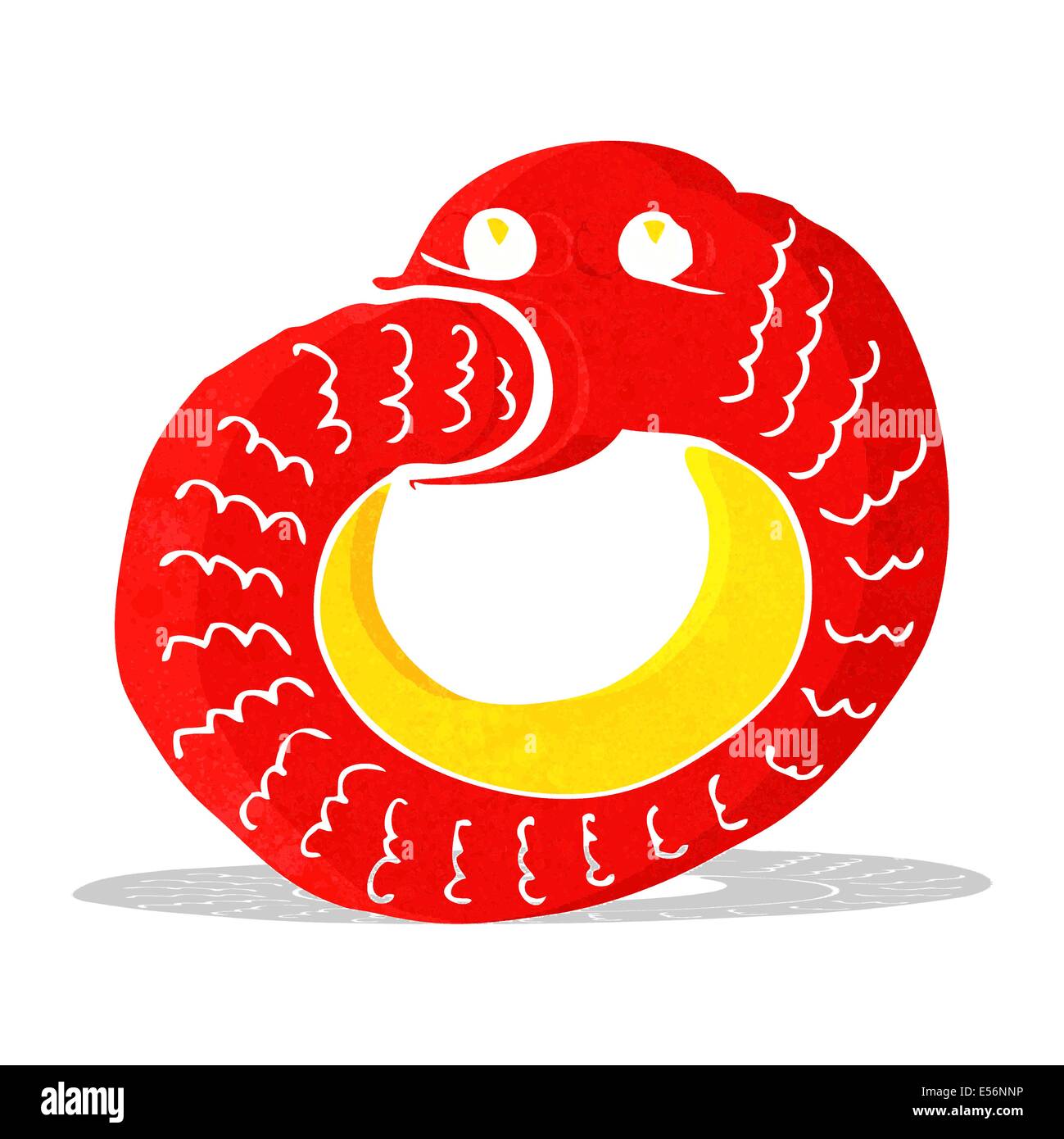 cartoon snake eating own tail Stock Vector Image & Art - Alamy