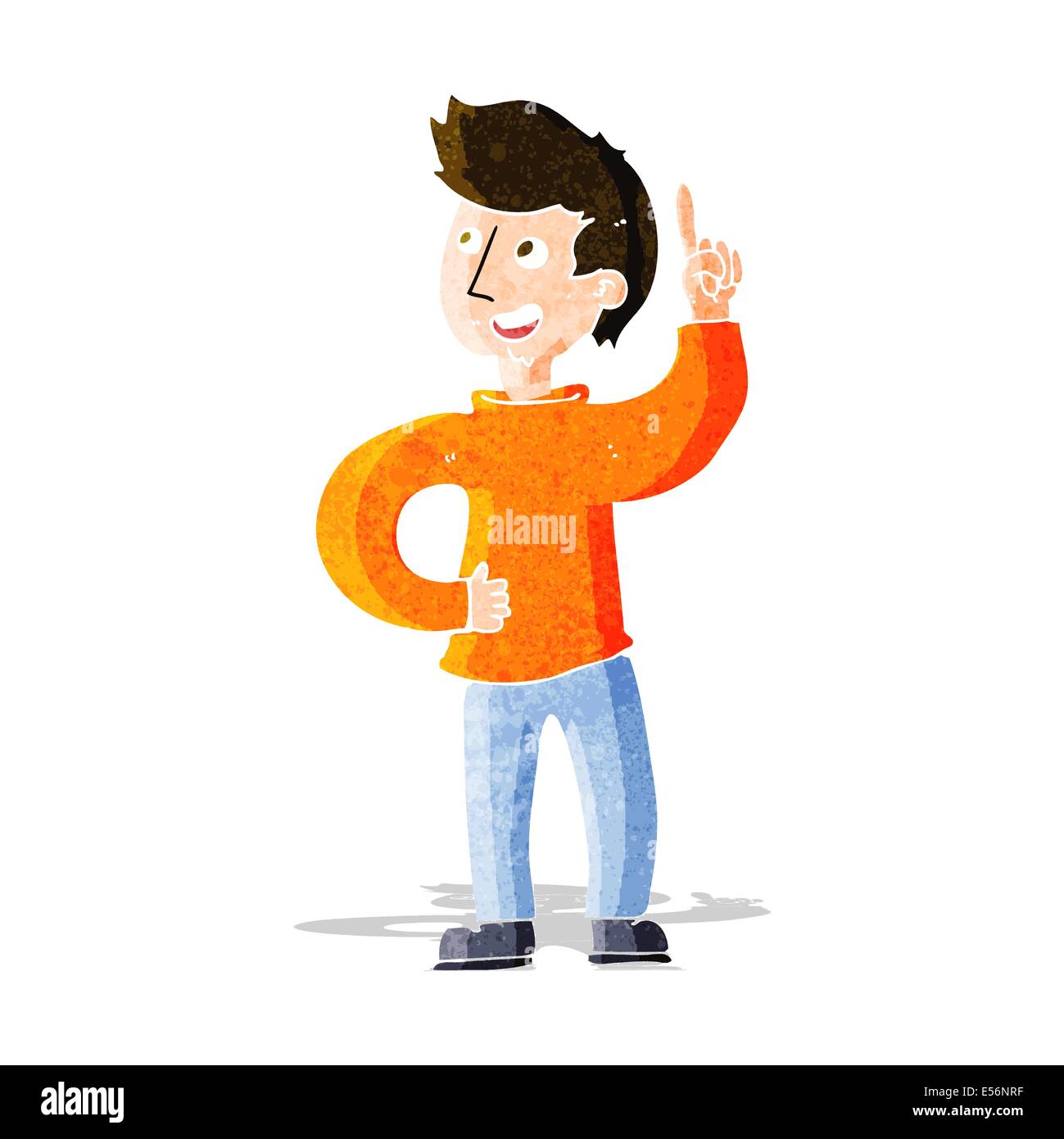 cartoon man with idea Stock Vector Image & Art - Alamy