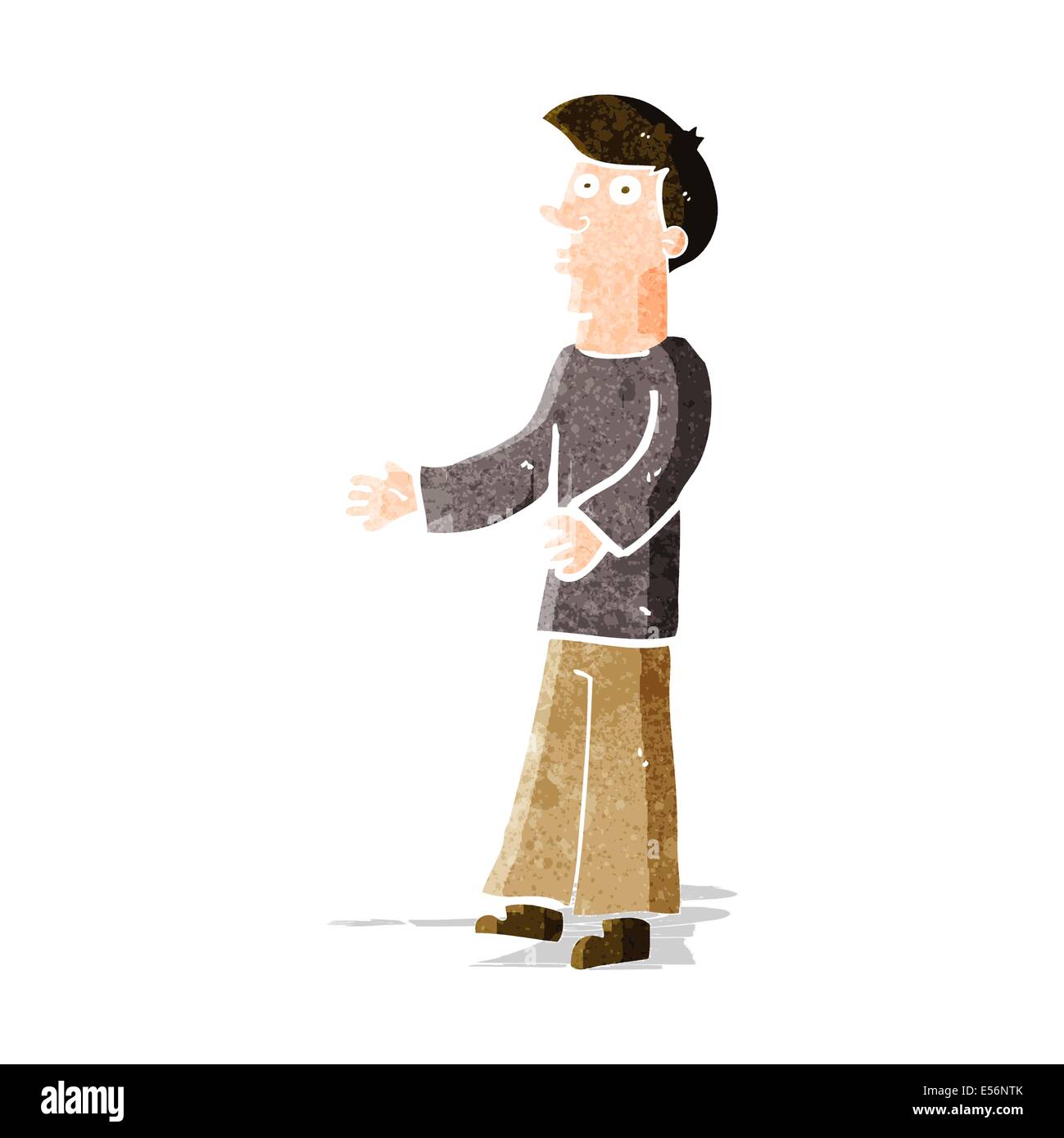cartoon curious man Stock Vector Image & Art - Alamy