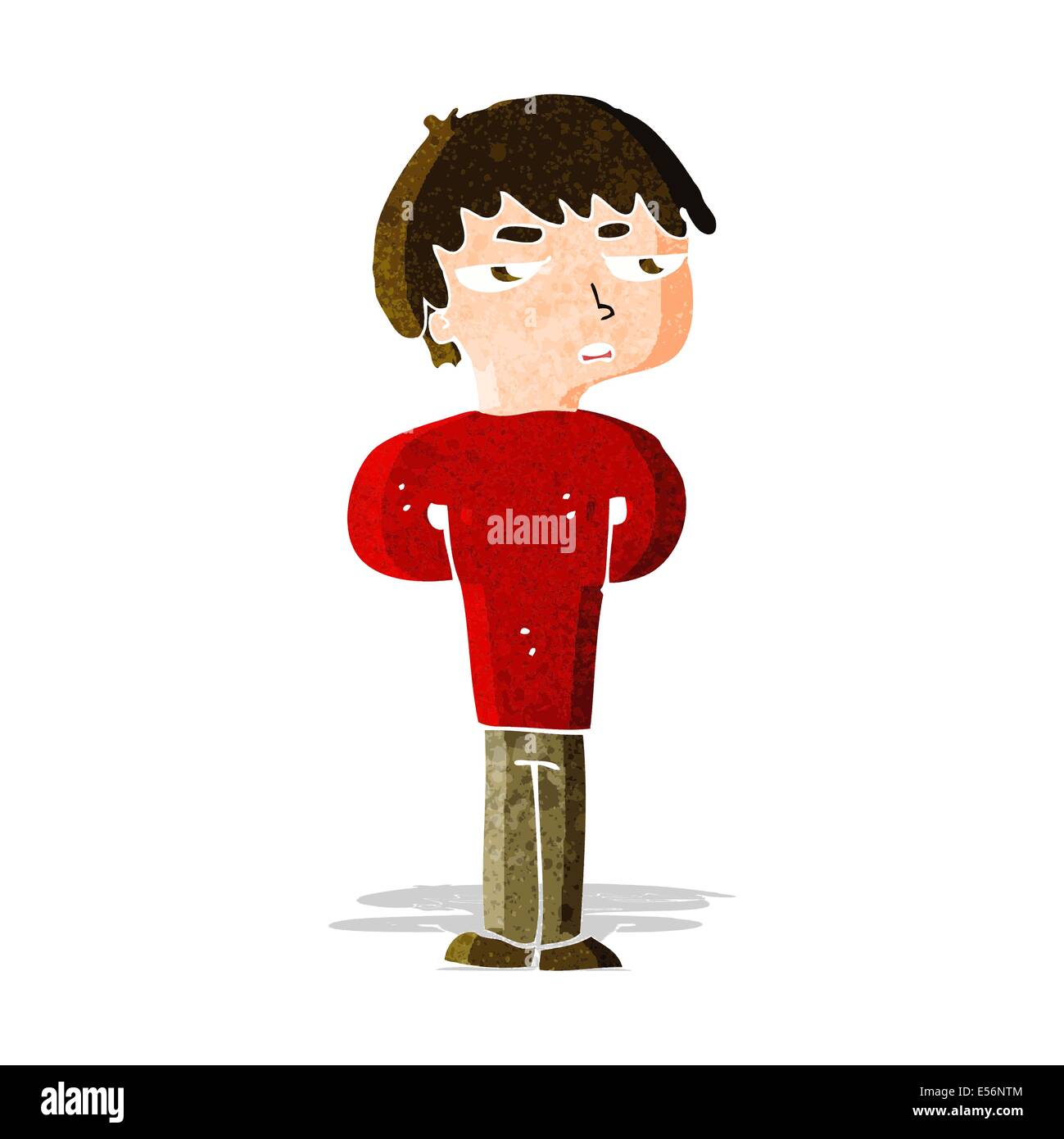 cartoon antisocial boy Stock Vector Image & Art - Alamy