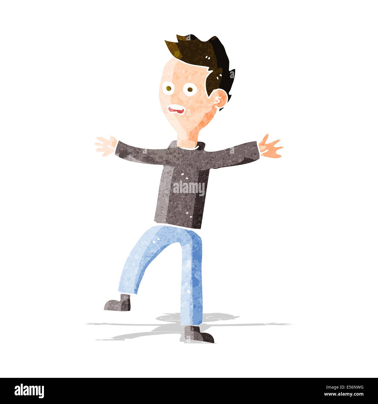 cartoon startled boy Stock Vector Image & Art - Alamy