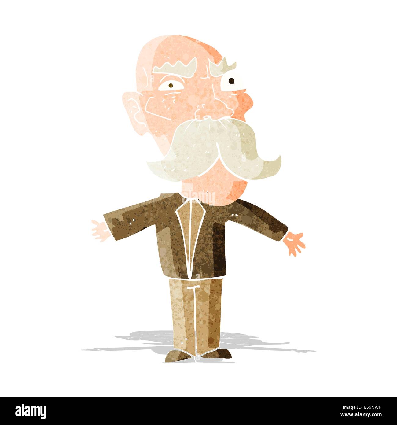 cartoon angry old man Stock Vector Image & Art - Alamy