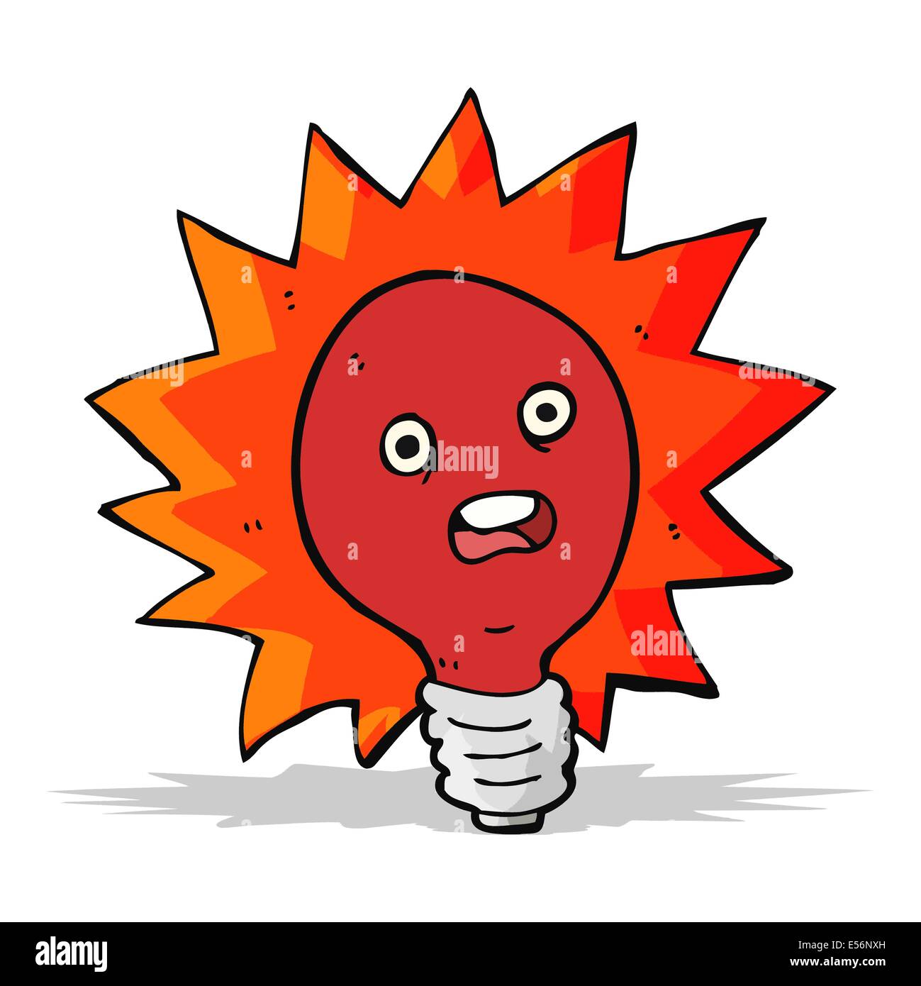 cartoon red lightbulb Stock Vector Image & Art - Alamy