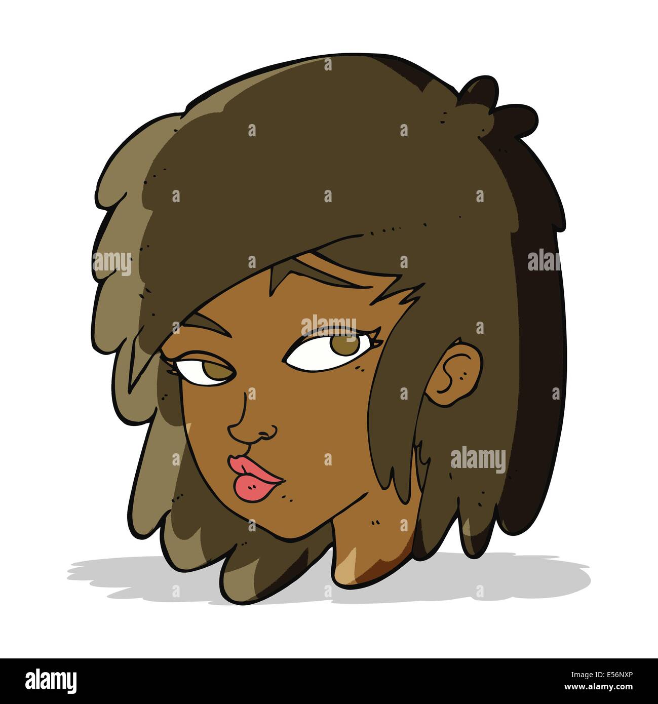 cartoon curious woman Stock Vector Image & Art - Alamy