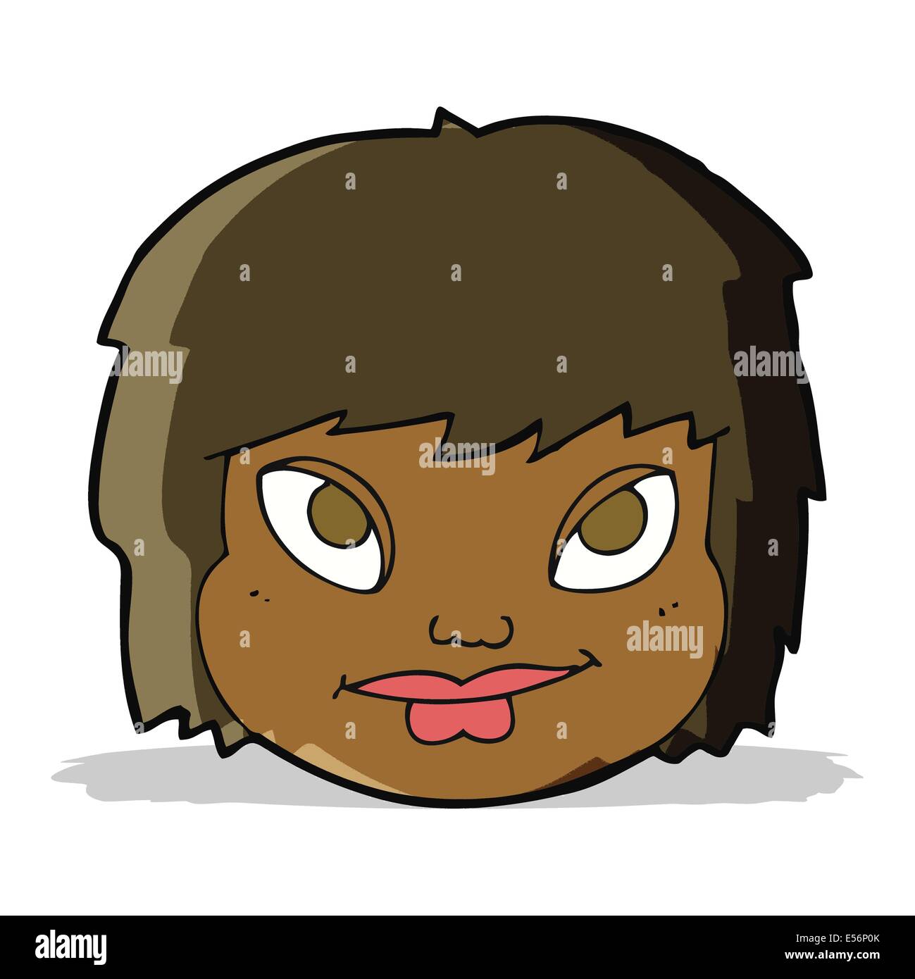 cartoon female face Stock Vector Image & Art - Alamy