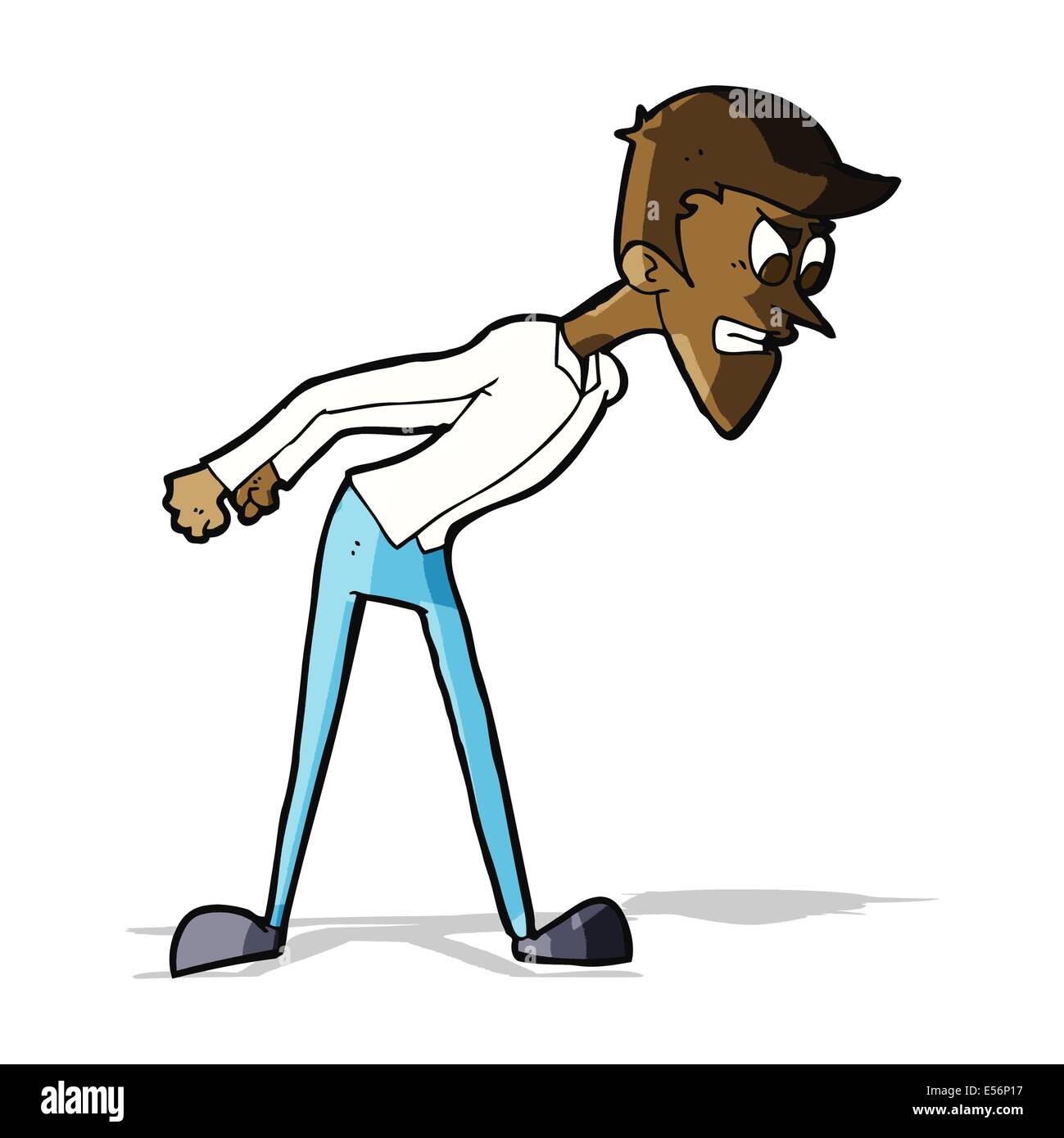 cartoon angry man Stock Vector Image & Art - Alamy