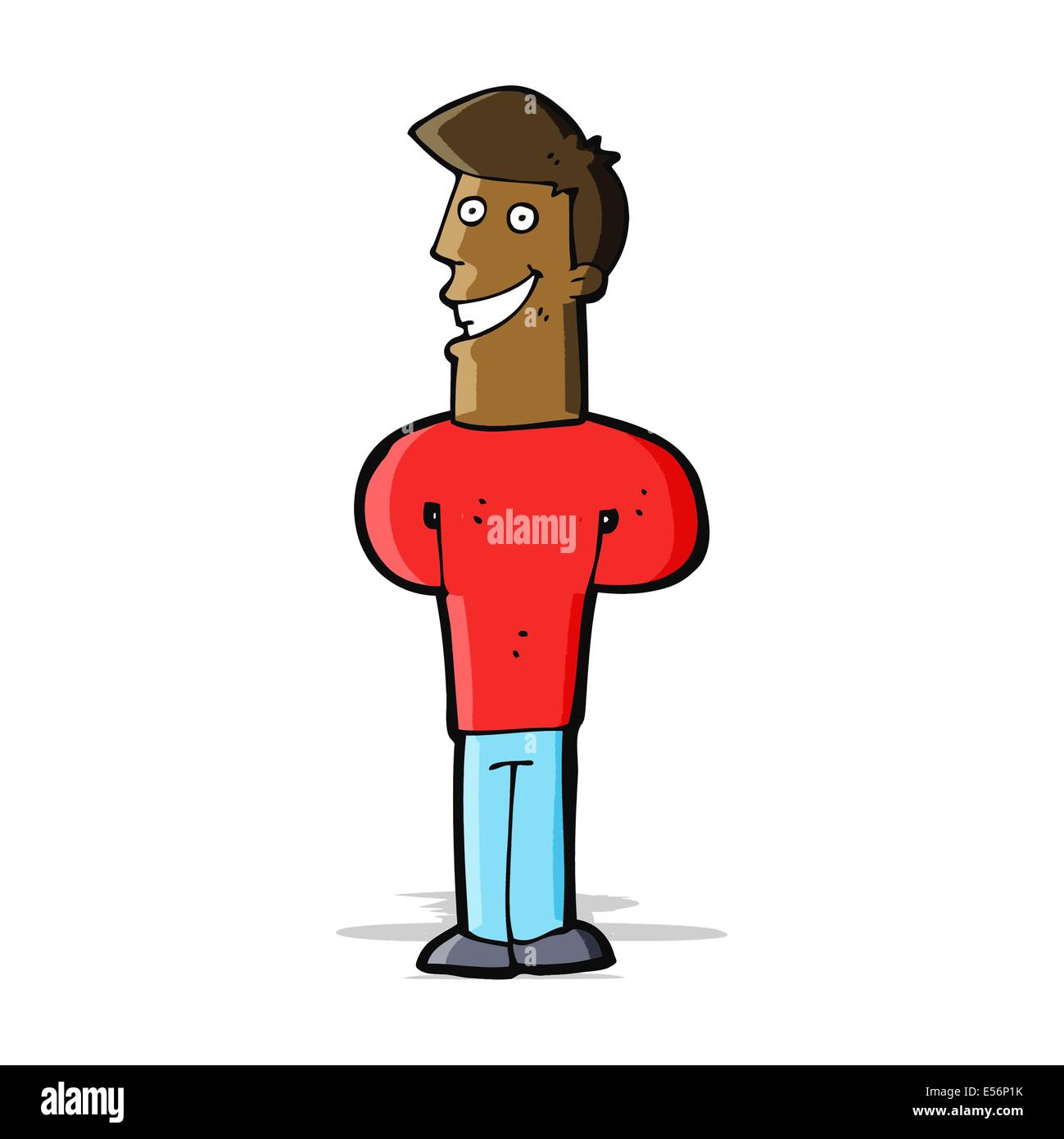 cartoon grinning man Stock Vector Image & Art - Alamy