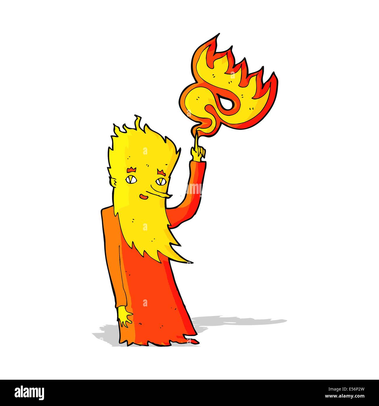Fire spirit cartoon Cut Out Stock Images & Pictures - Alamy
