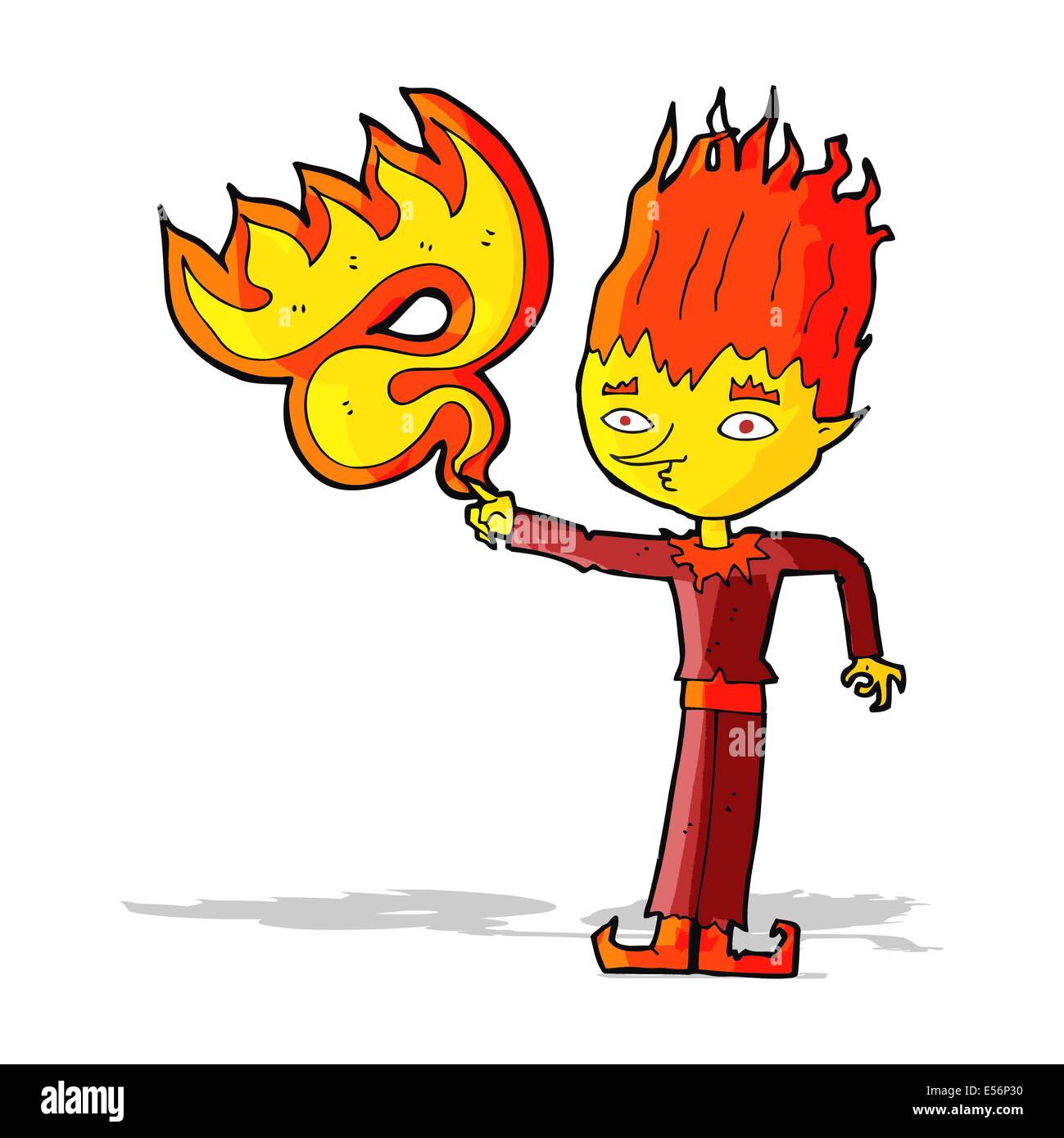 fire spirit cartoon Stock Vector Image & Art - Alamy