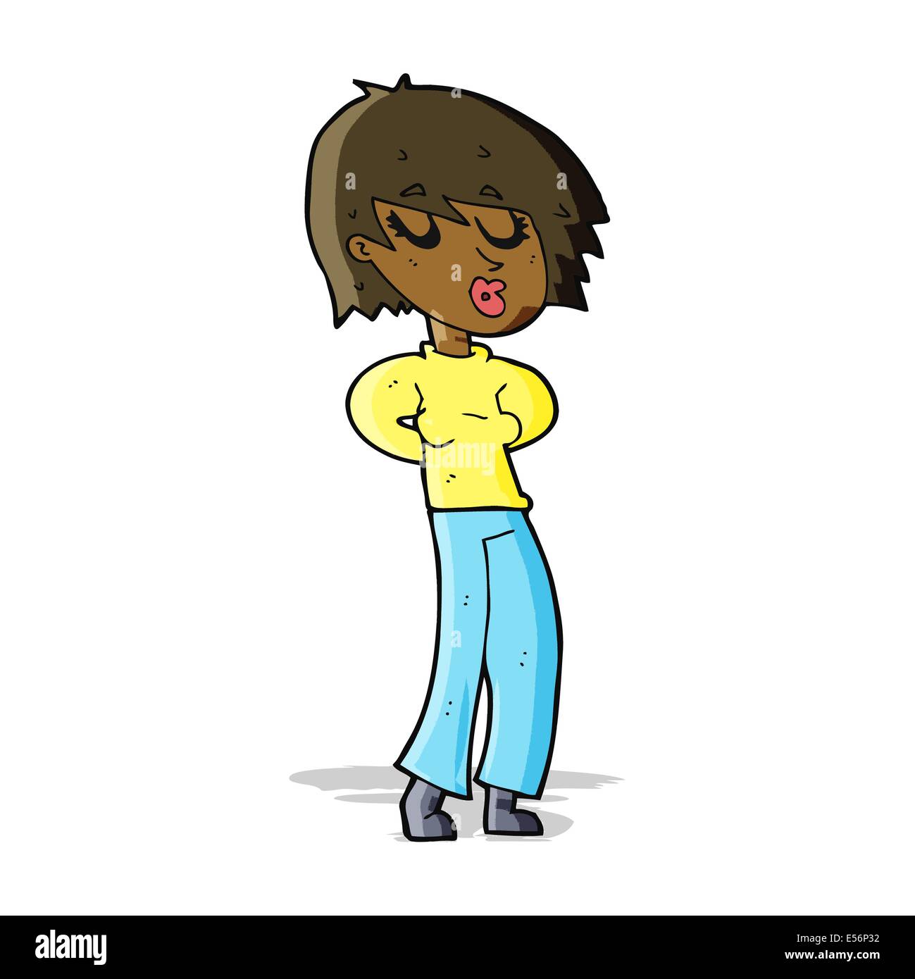 cartoon woman whistling Stock Vector Image & Art - Alamy