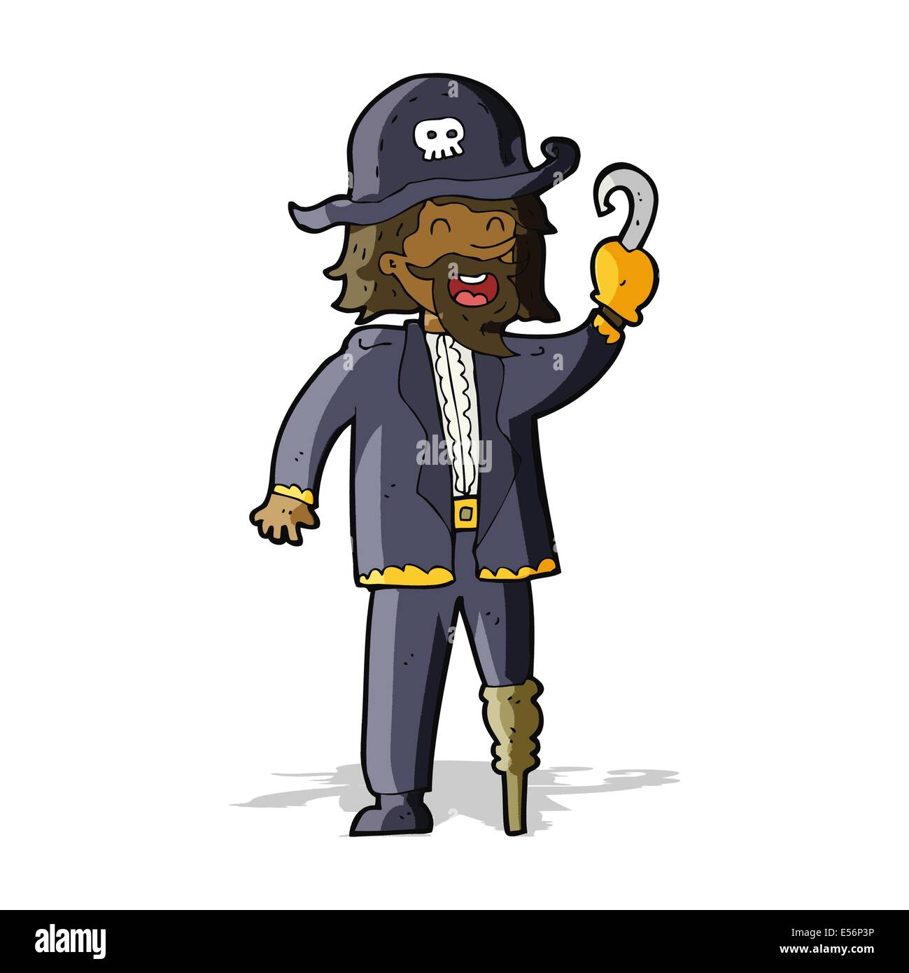 cartoon pirate captain Stock Vector Image & Art - Alamy