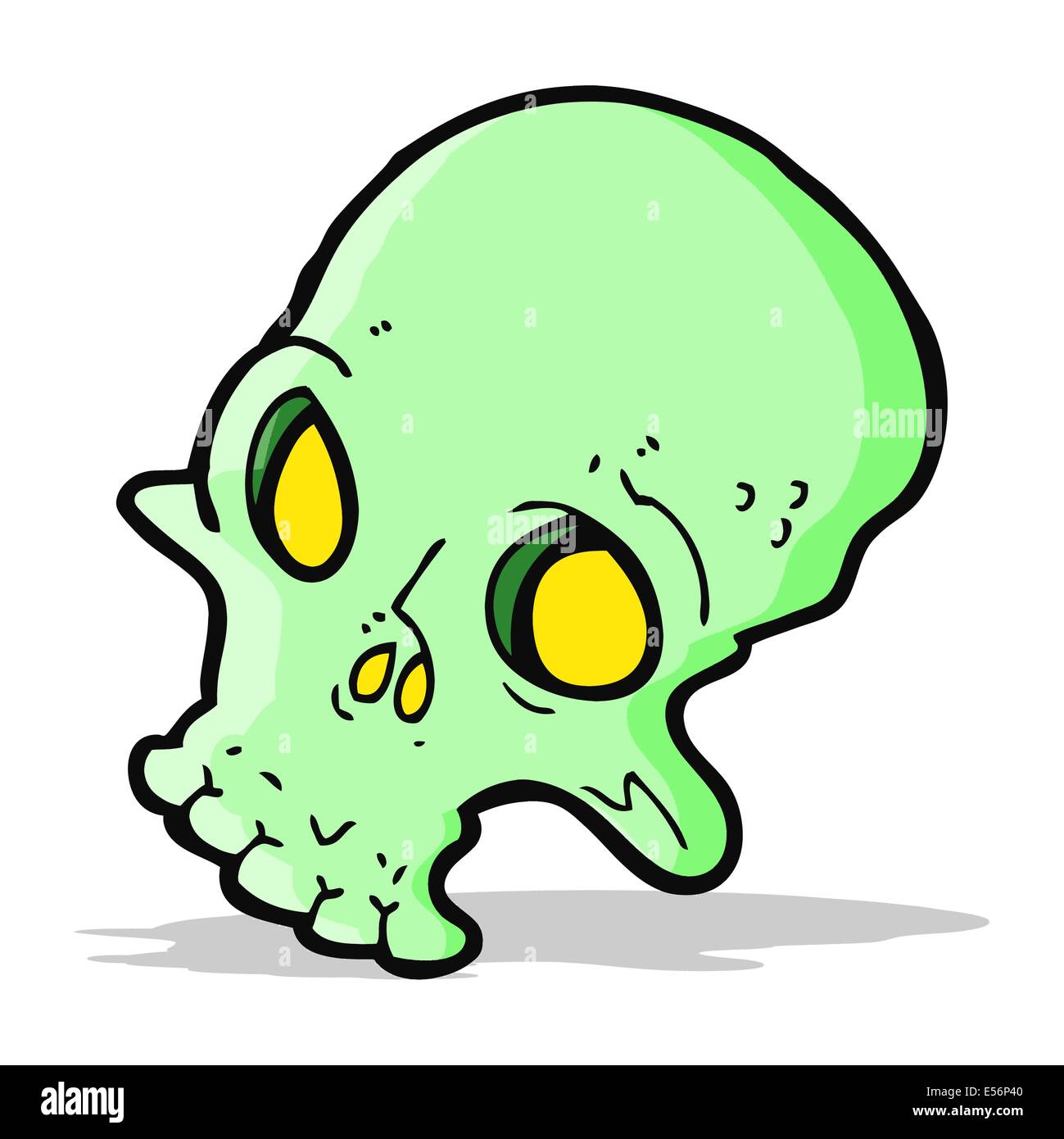 cartoon spooky skull Stock Vector Image & Art - Alamy