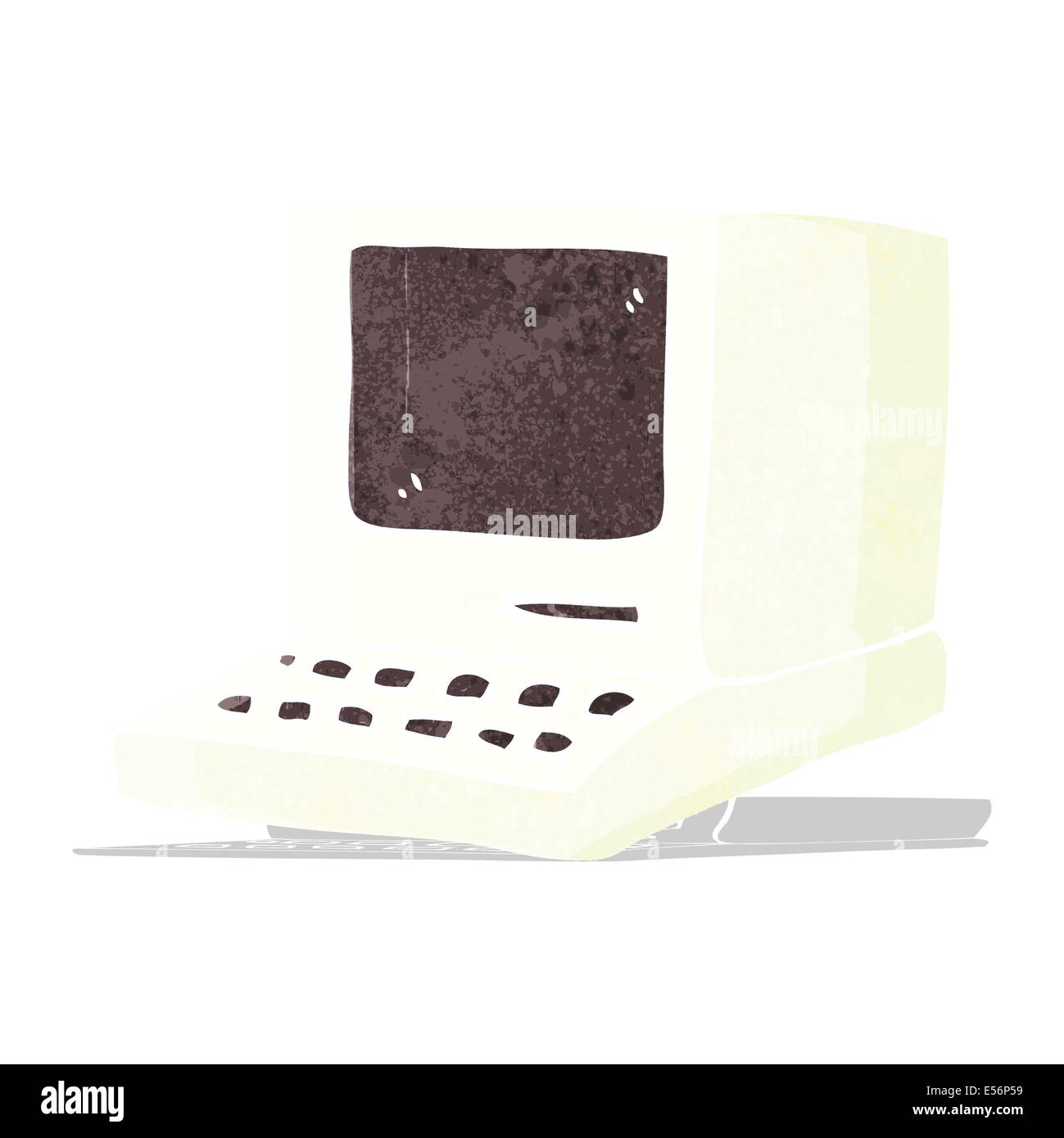 cartoon old computer Stock Vector Image & Art - Alamy