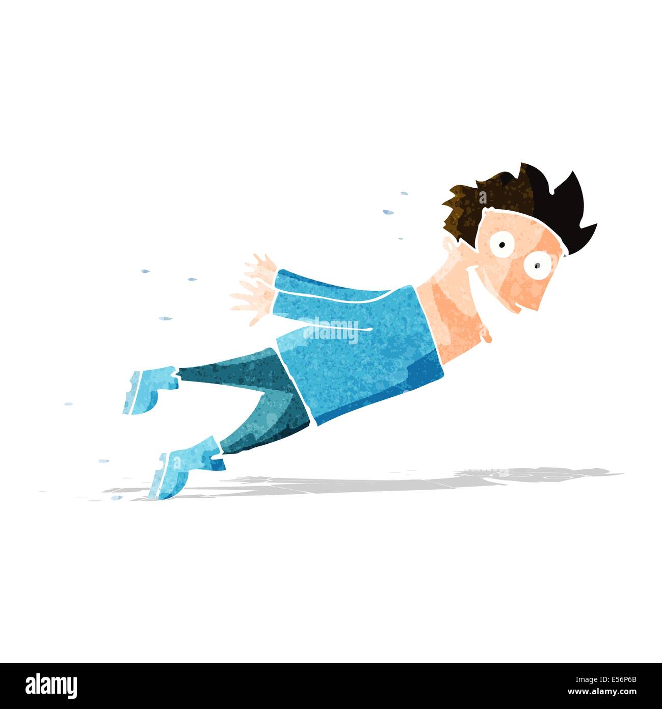 cartoon drenched man flying Stock Vector Image & Art - Alamy