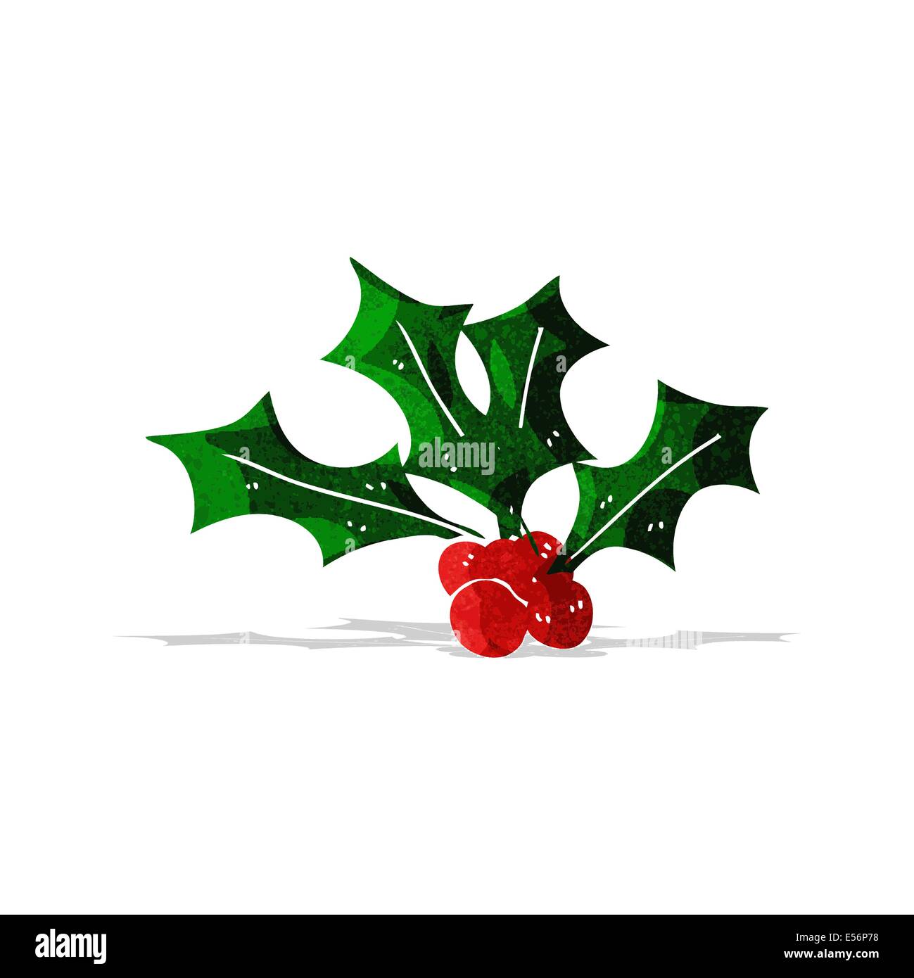 cartoon christmas holly Stock Vector Image & Art - Alamy