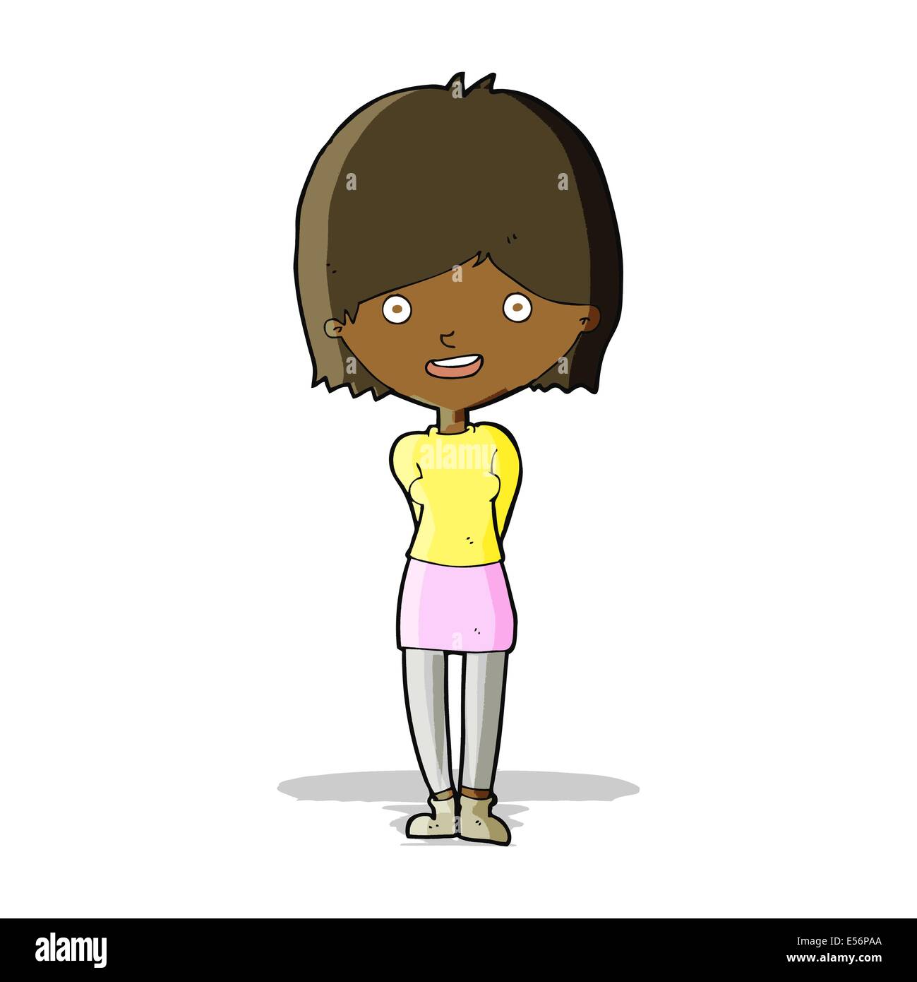 cartoon friendly woman Stock Vector Image & Art - Alamy