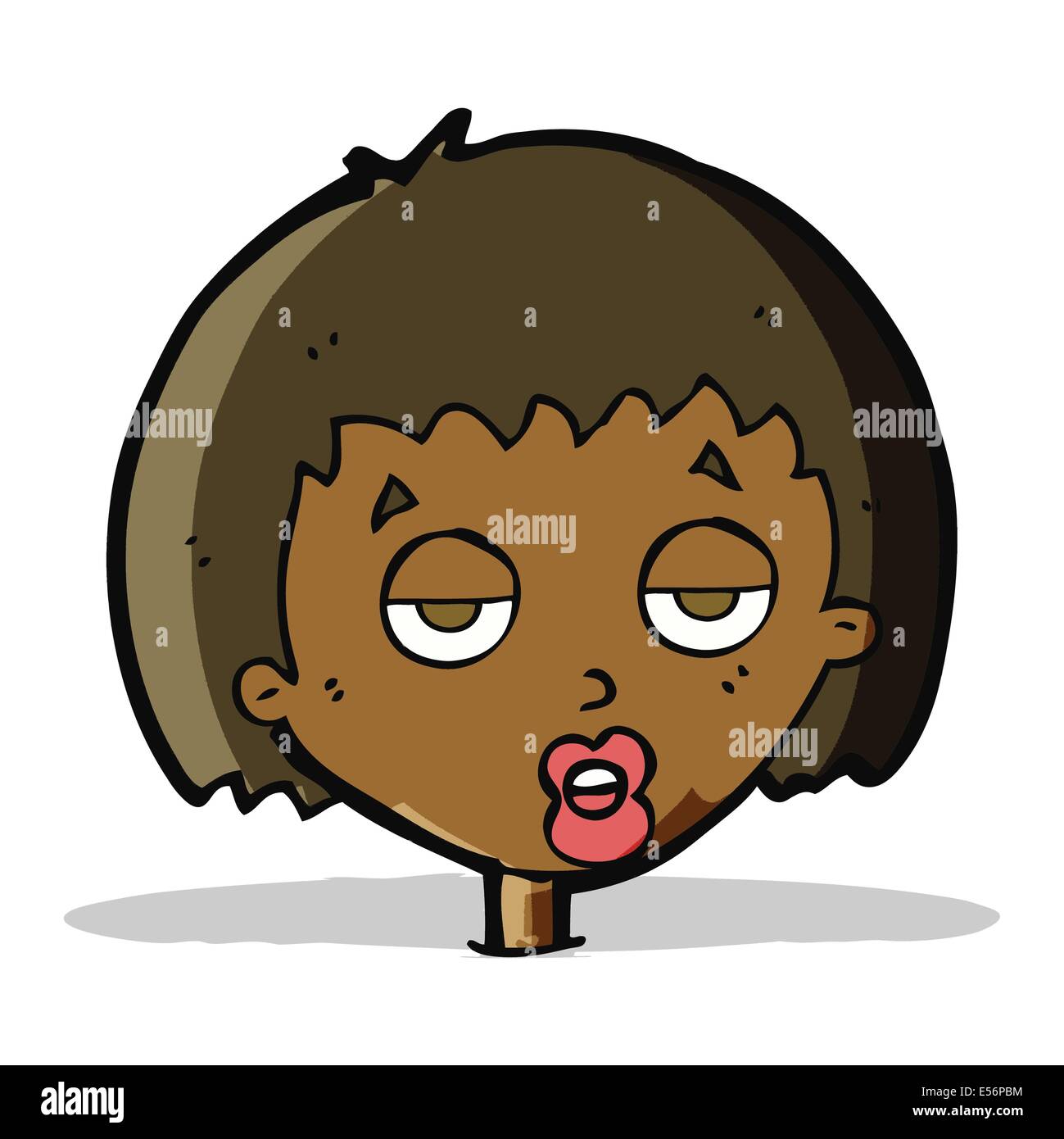 cartoon bored woman Stock Vector Image & Art - Alamy