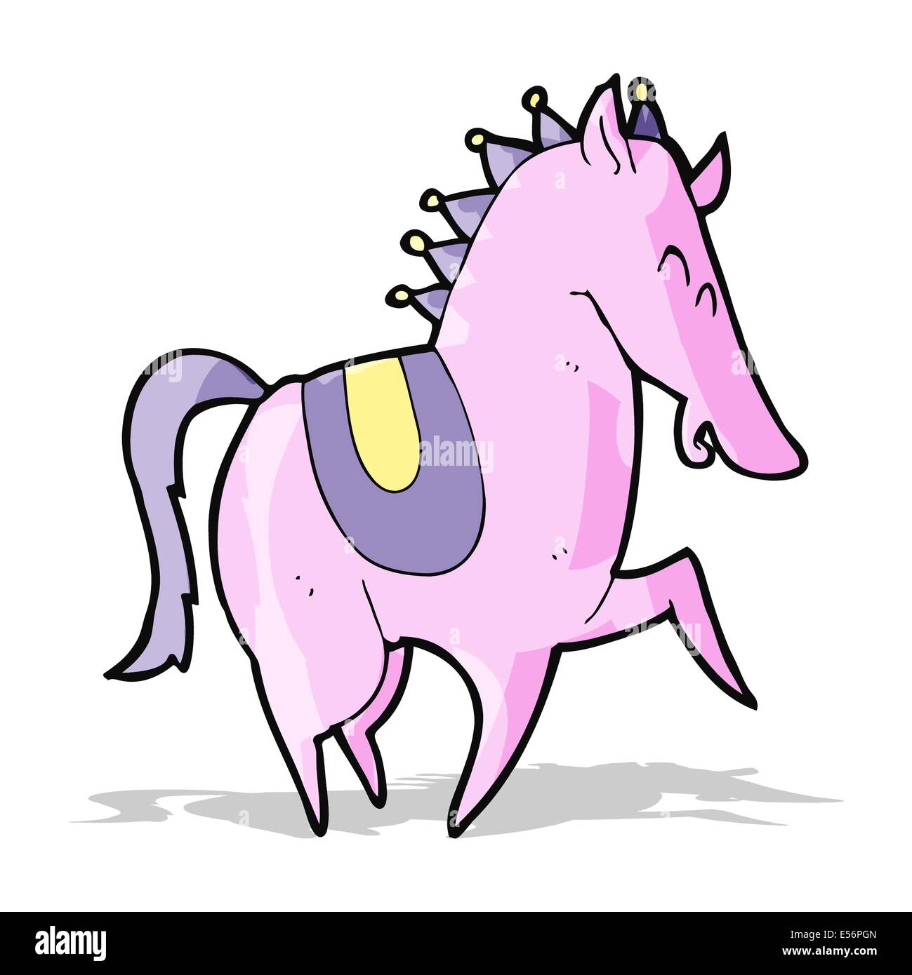 Cartoon prancing horse hi-res stock photography and images - Alamy