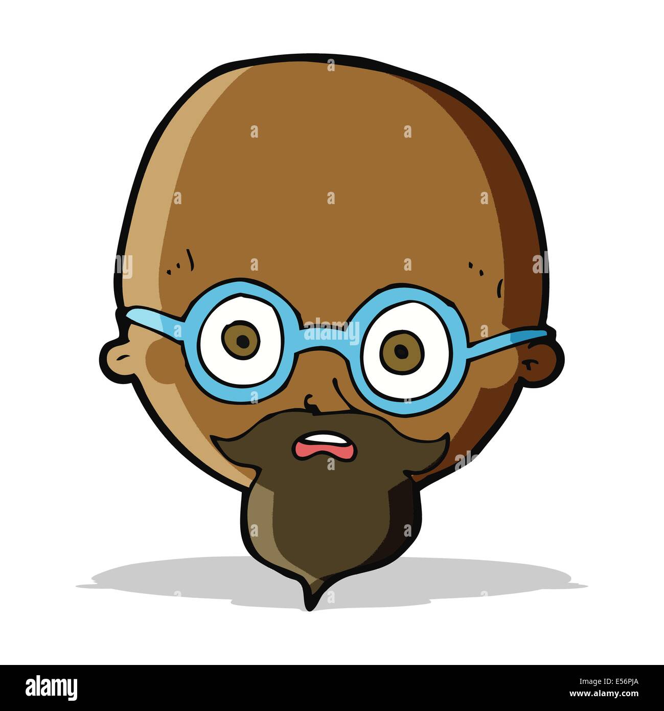cartoon shocked man with beard Stock Vector Image & Art - Alamy