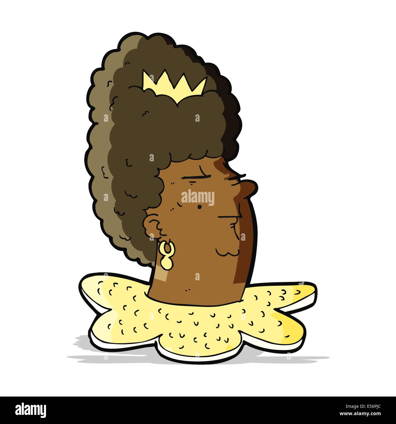 Cartoon queen head hi-res stock photography and images - Alamy
