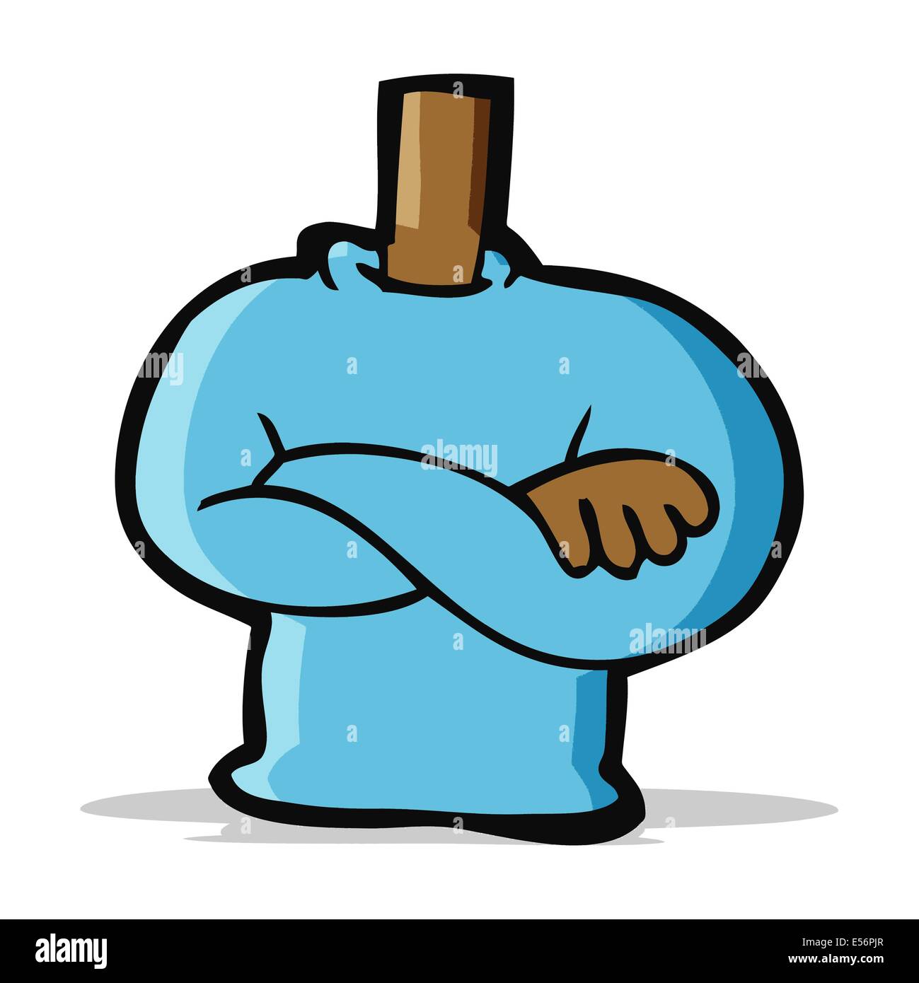 cartoon folded arms body Stock Vector Image & Art - Alamy