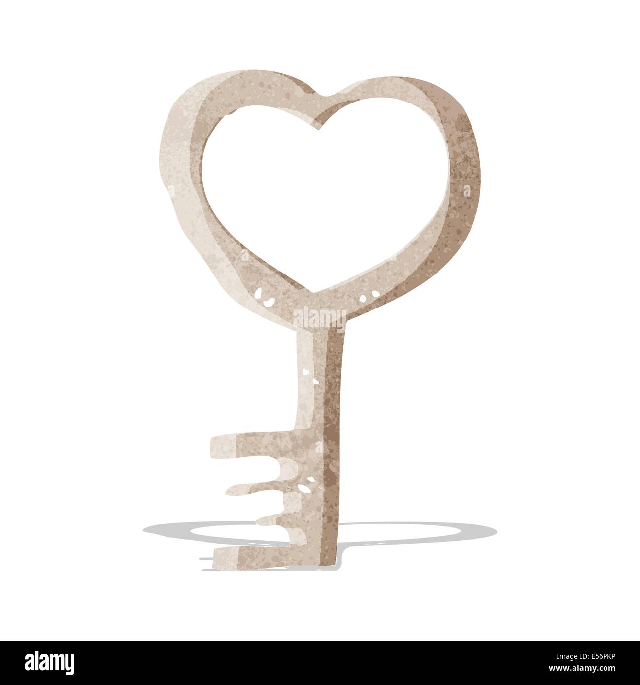 cartoon heart shaped key Stock Vector Image & Art - Alamy