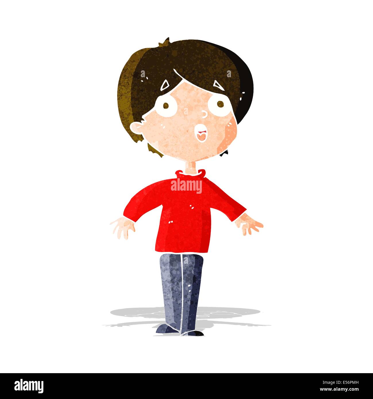 cartoon surprised man Stock Vector Image & Art - Alamy