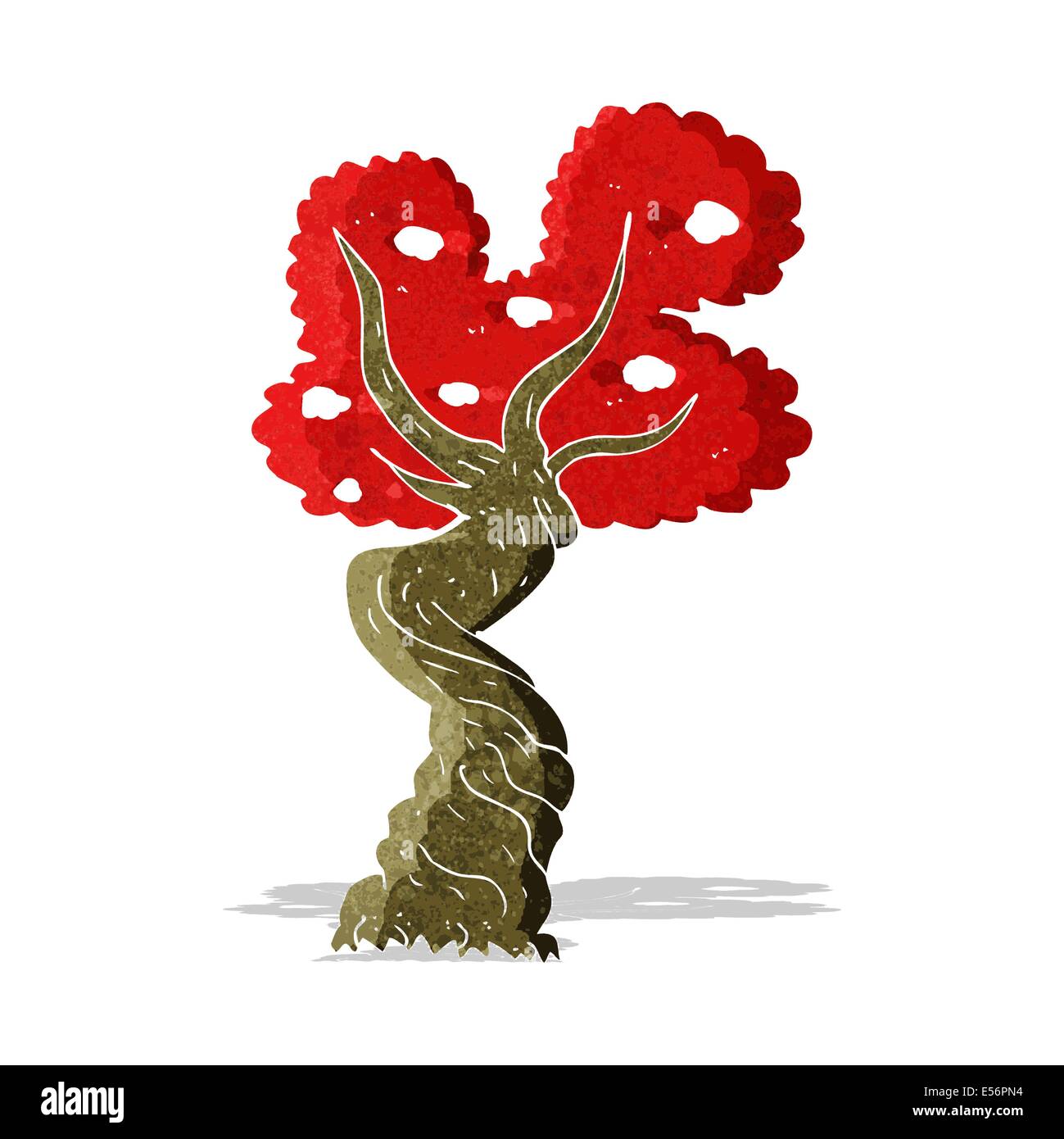 cartoon twisted old tree Stock Vector Image & Art - Alamy