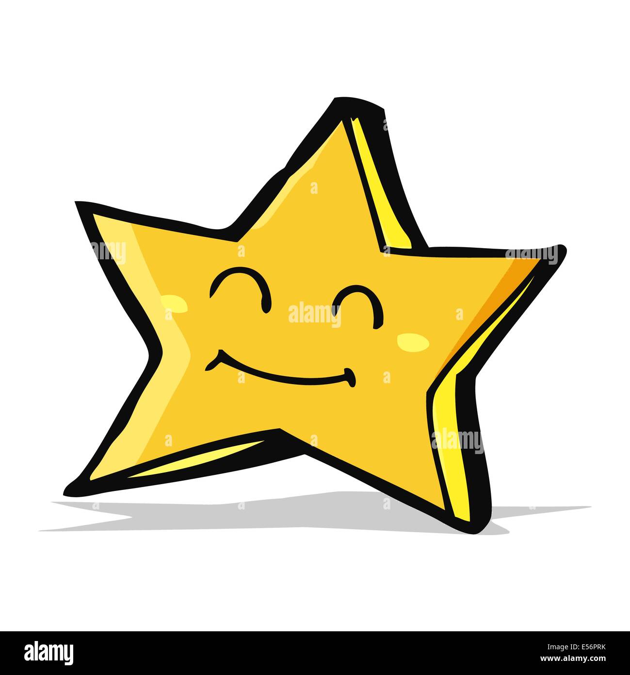 cartoon happy star character Stock Vector Image & Art - Alamy