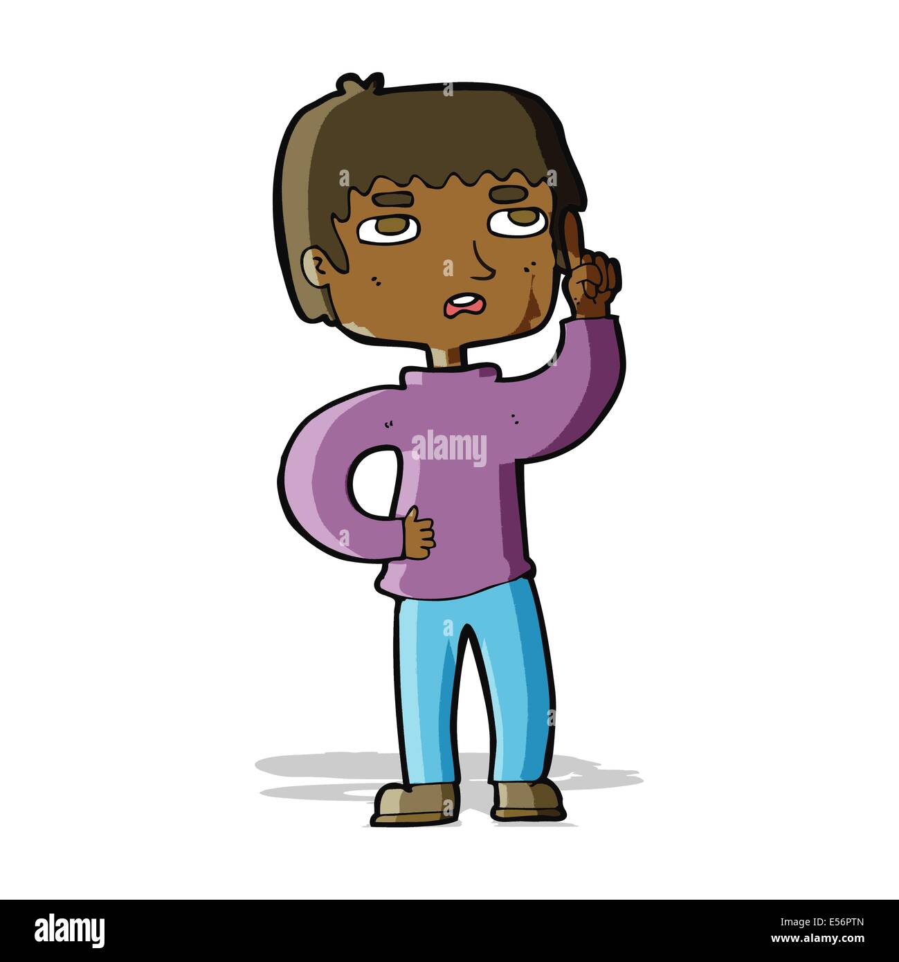 cartoon boy with question Stock Vector Image & Art - Alamy