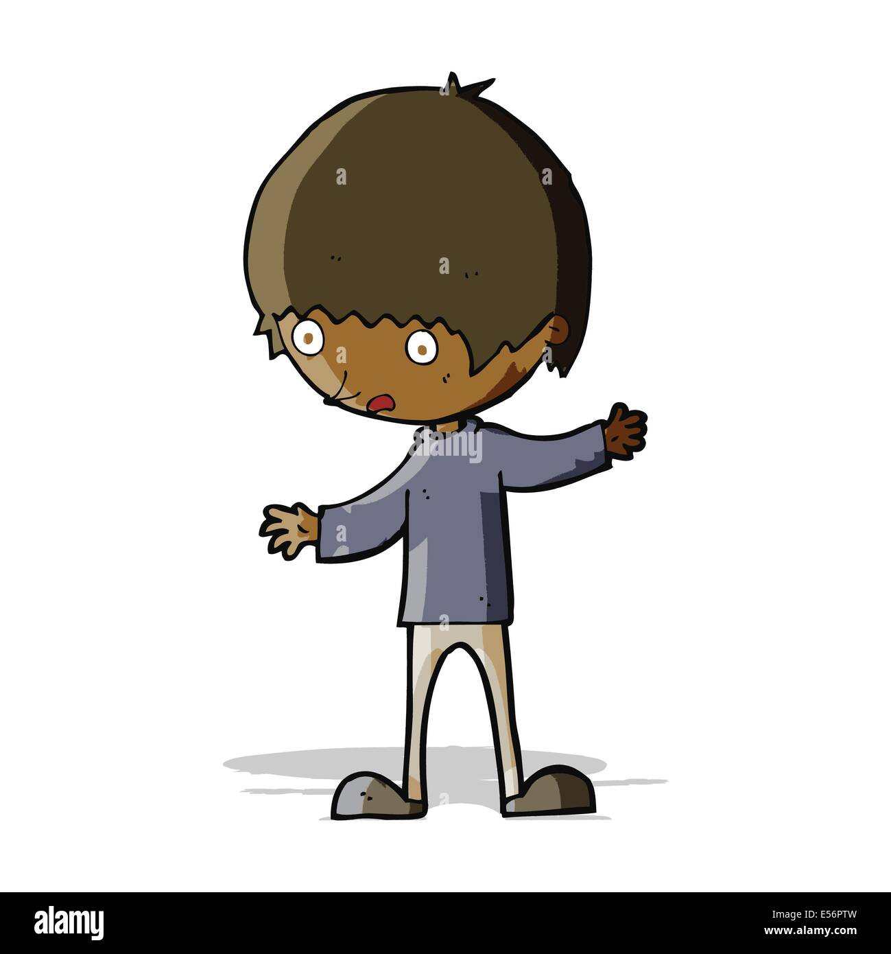cartoon boy with outstretched arms Stock Vector Image & Art - Alamy