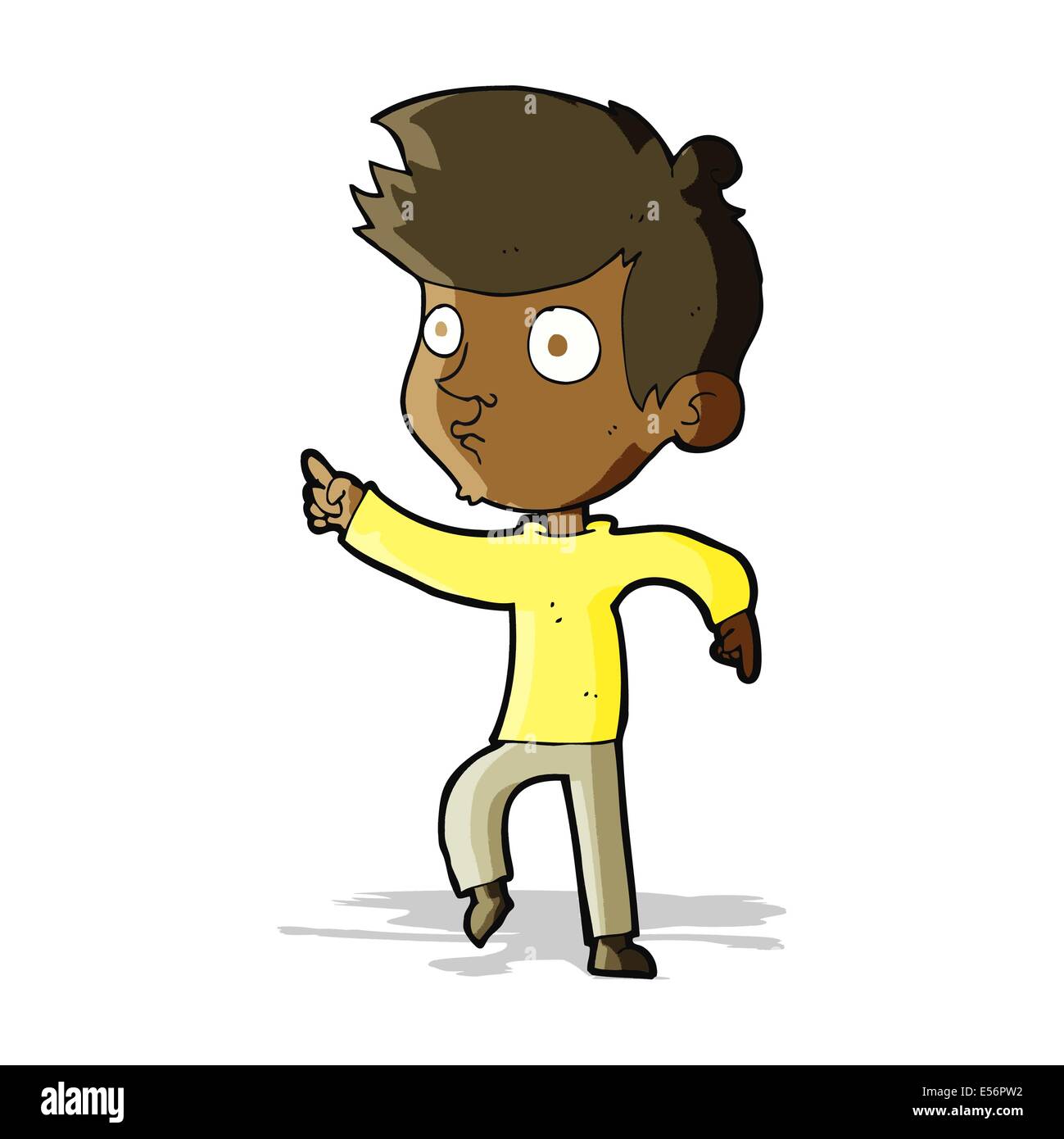 cartoon pointing boy Stock Vector Image & Art - Alamy