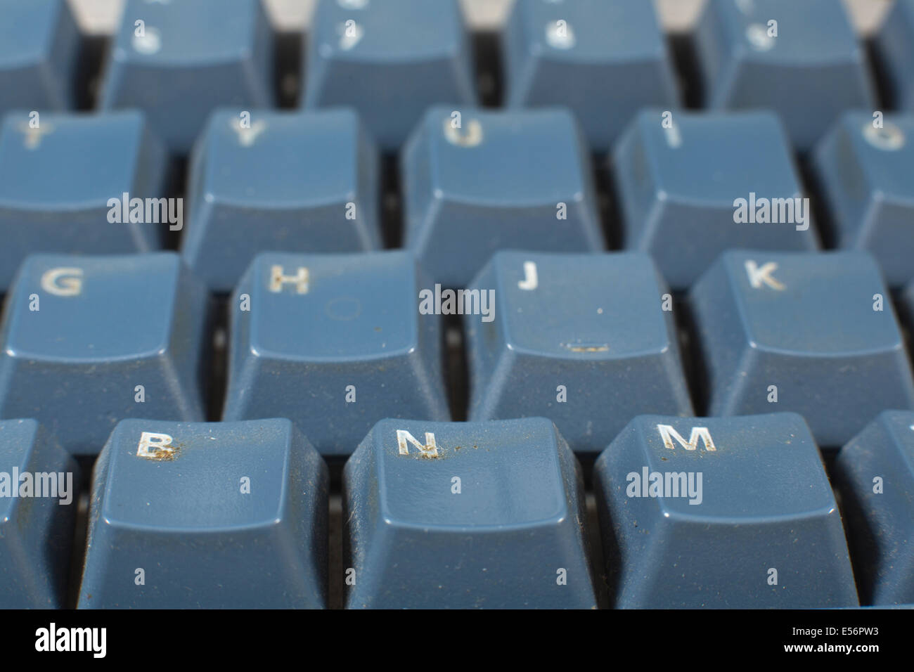 A dirty computer keyboard Stock Photo - Alamy
