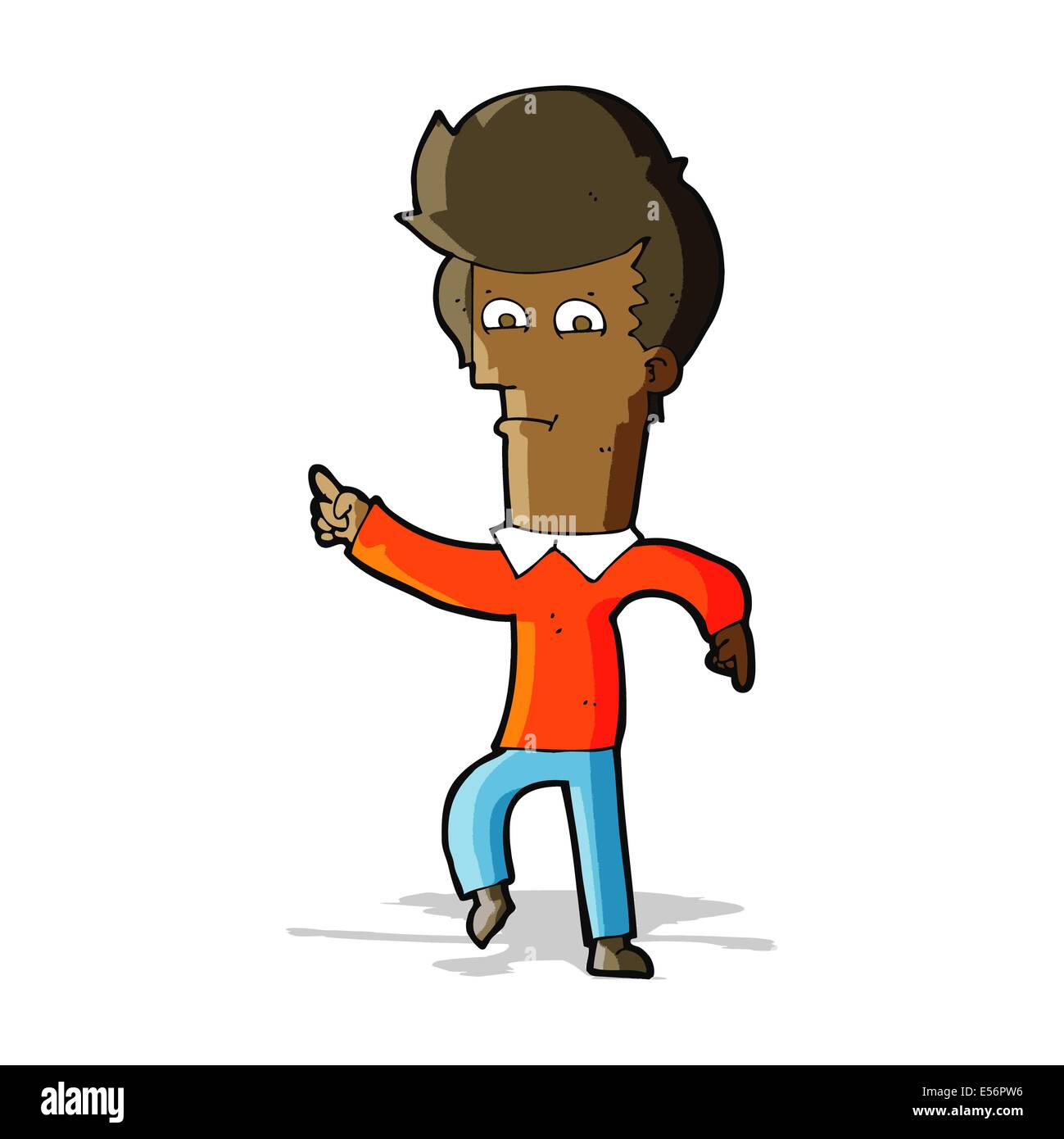 cartoon man pointing Stock Vector Image & Art - Alamy