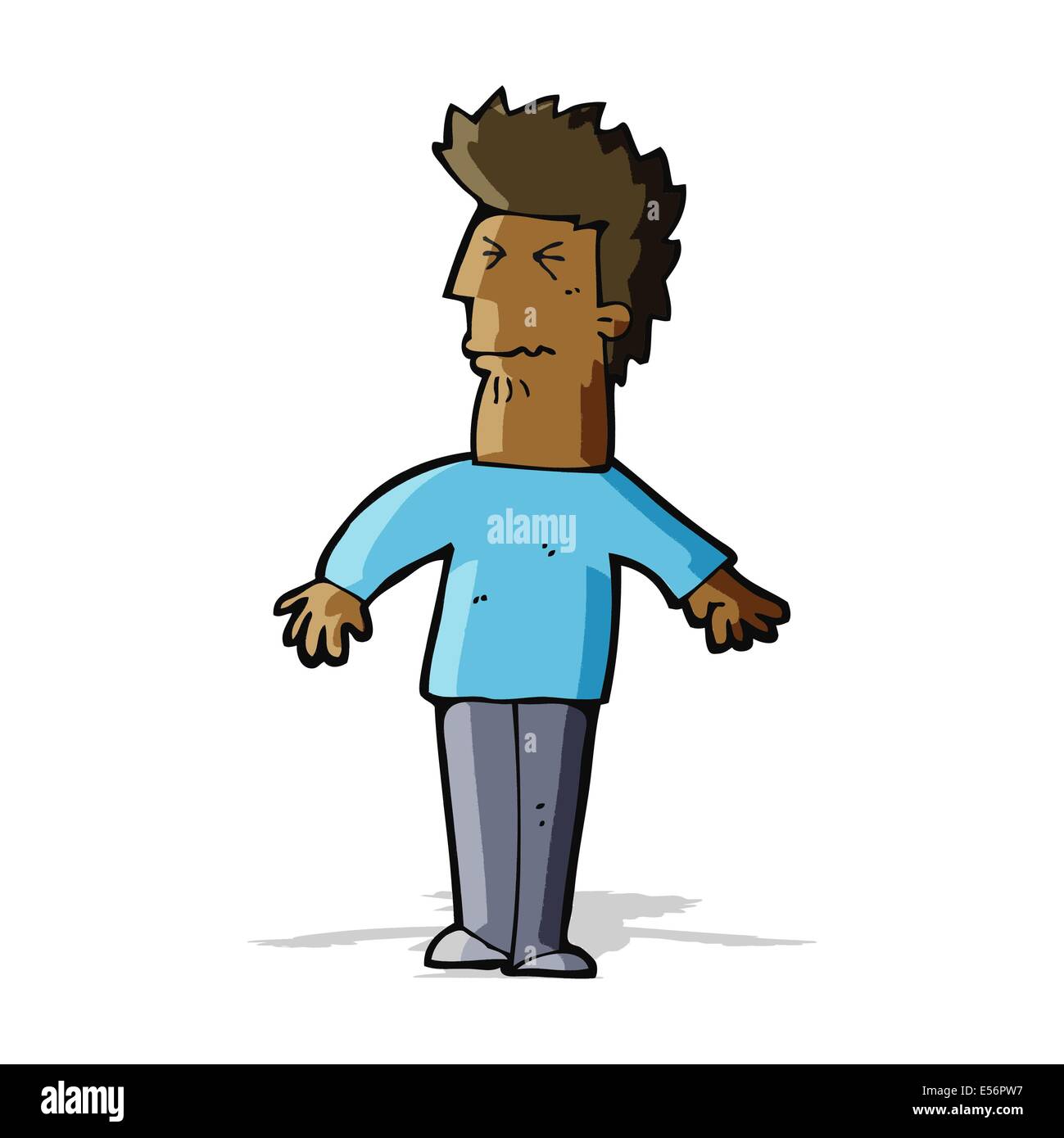 cartoon stressed man Stock Vector Image & Art - Alamy