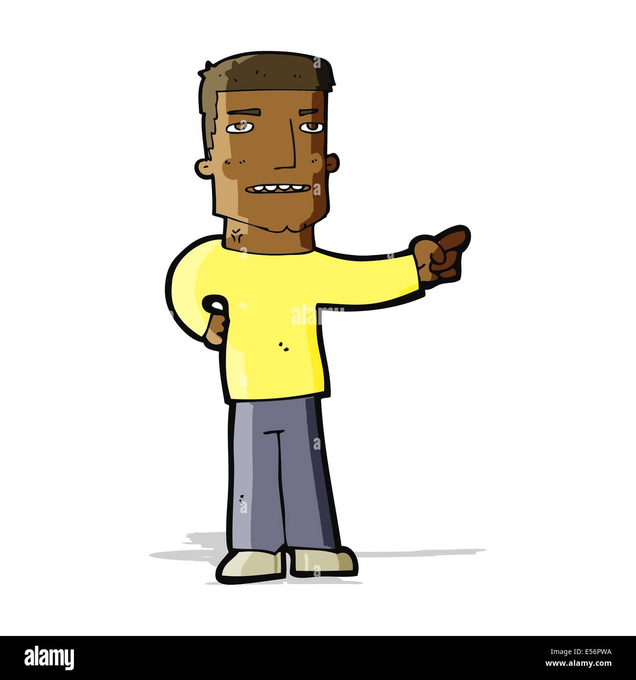 cartoon man pointing Stock Vector Image & Art - Alamy