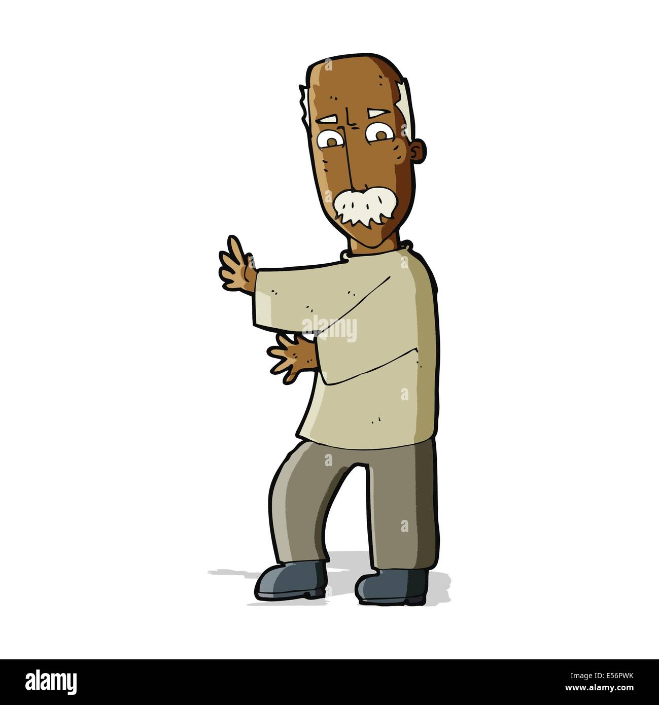 cartoon angry old man Stock Vector Image & Art - Alamy