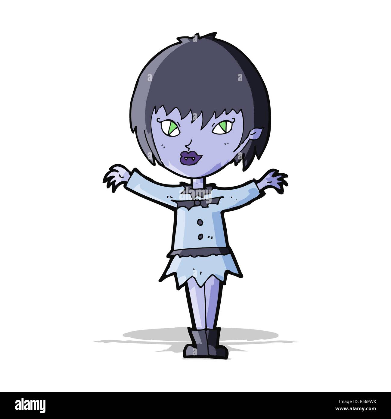 cartoon vampire girl Stock Vector Image & Art - Alamy