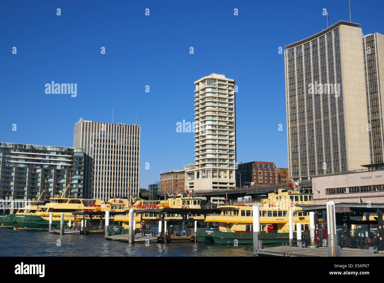 sydney ferry ferries at Circular quay,Sydney harbour,new south wales ...