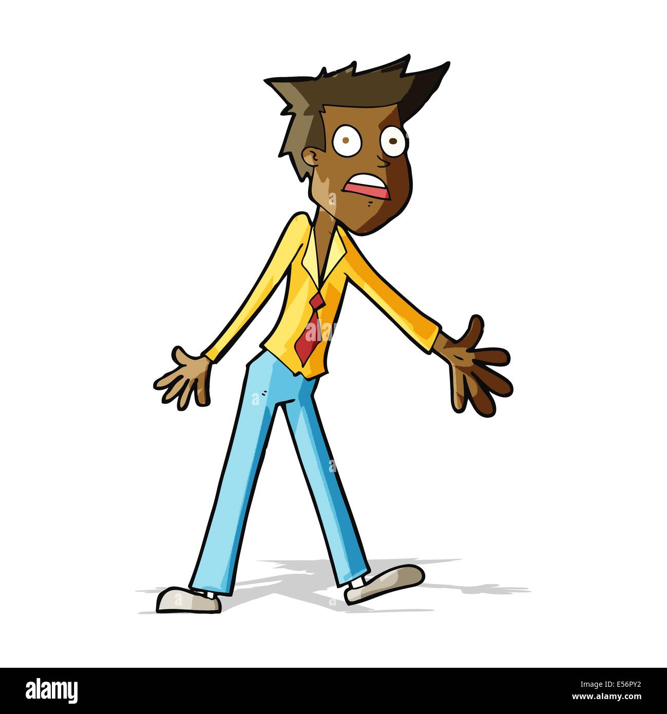 cartoon stressed man Stock Vector Image & Art - Alamy