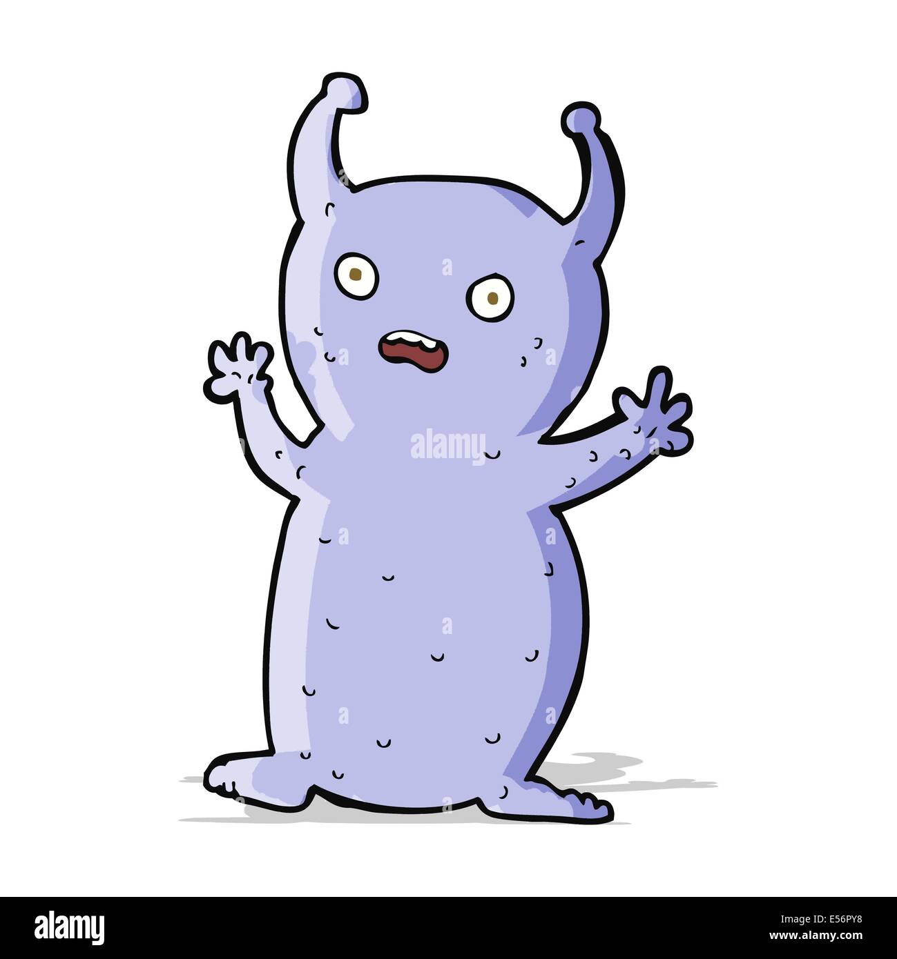 cartoon funny little alien Stock Vector Image & Art - Alamy