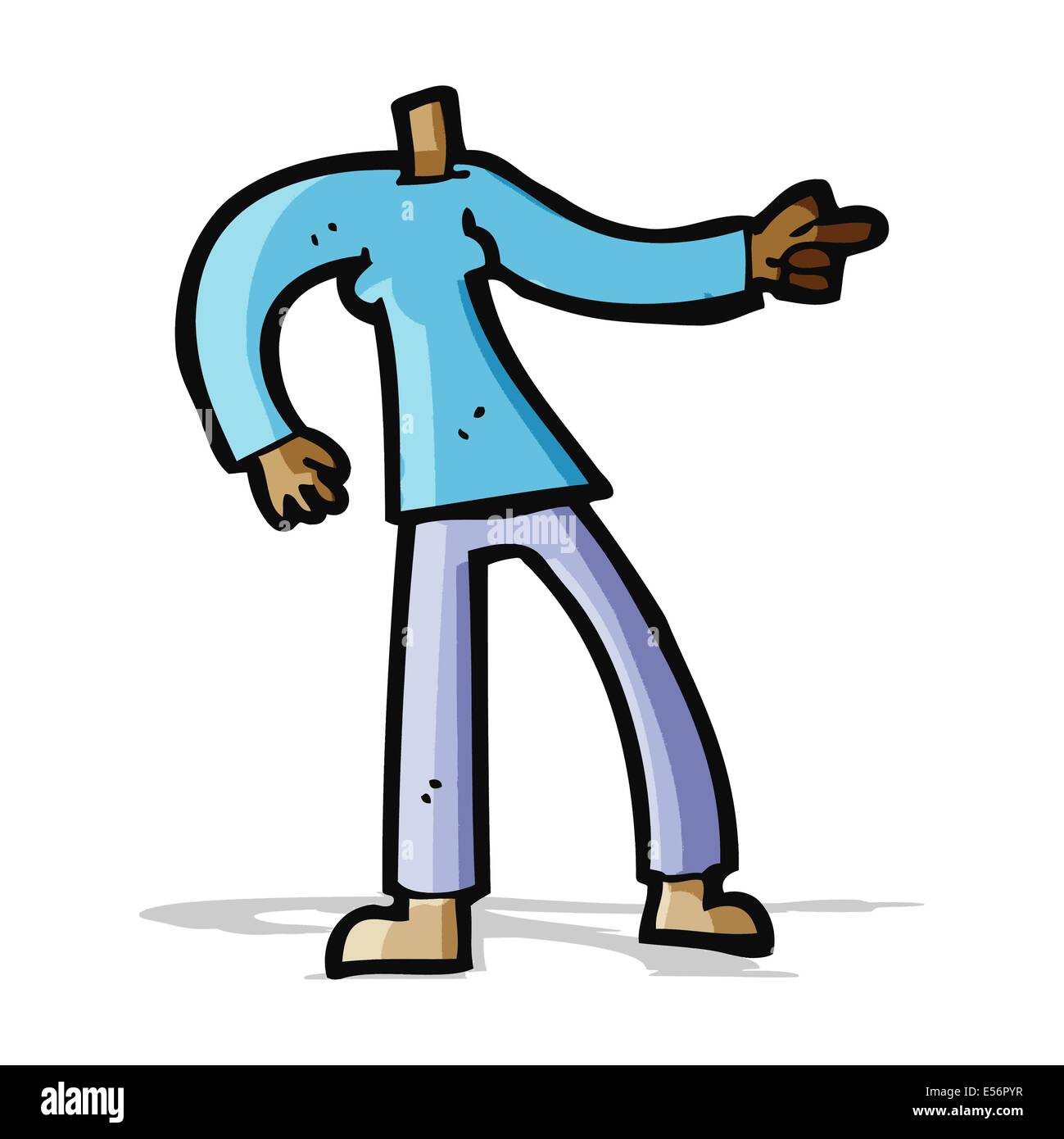 cartoon female body (add photos or mix and match cartoons Stock Vector ...
