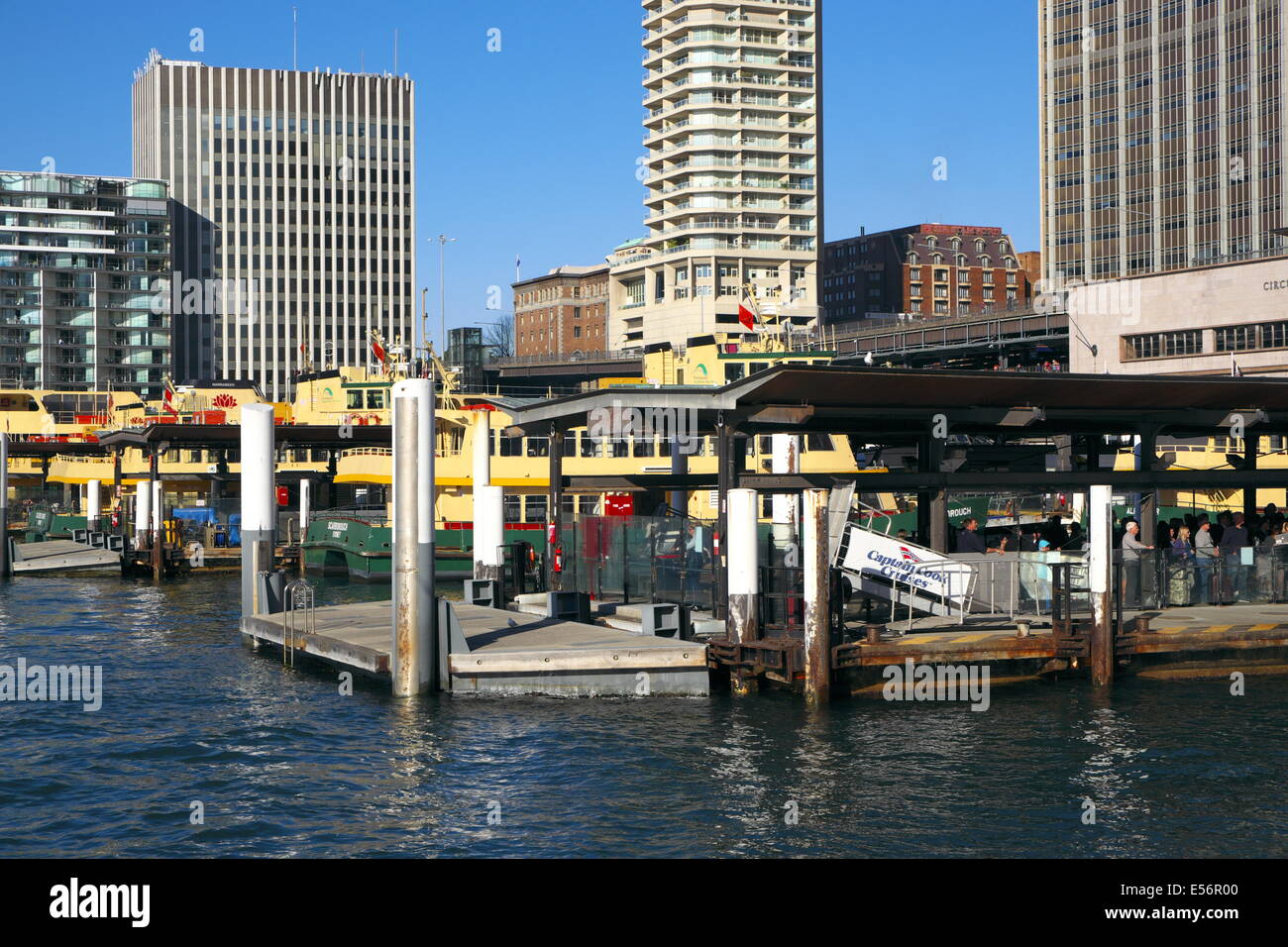 sydney ferry ferries at Circular quay,Sydney harbour,new south wales ...