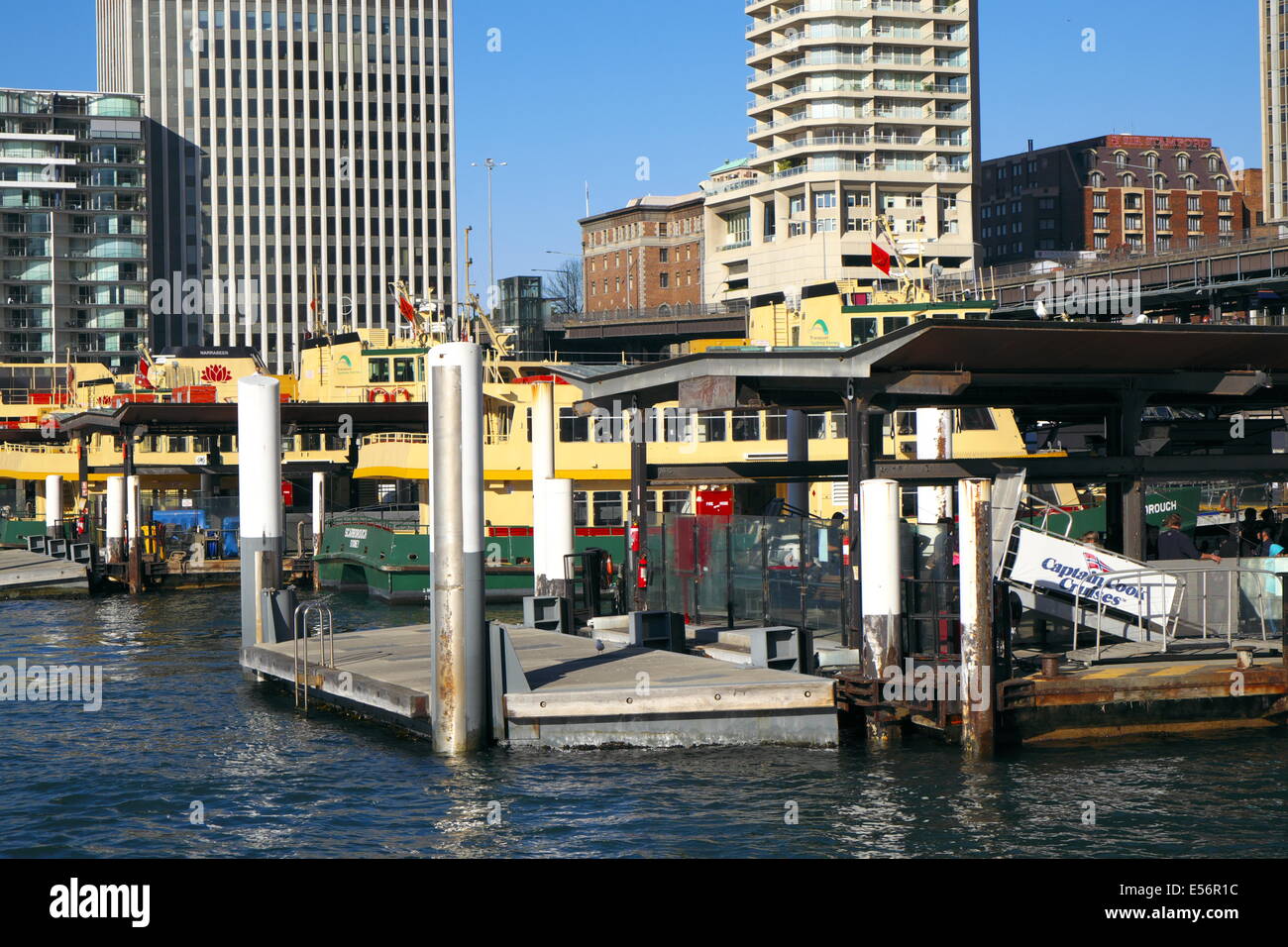 sydney ferry ferries at Circular quay,Sydney harbour,new south wales ...