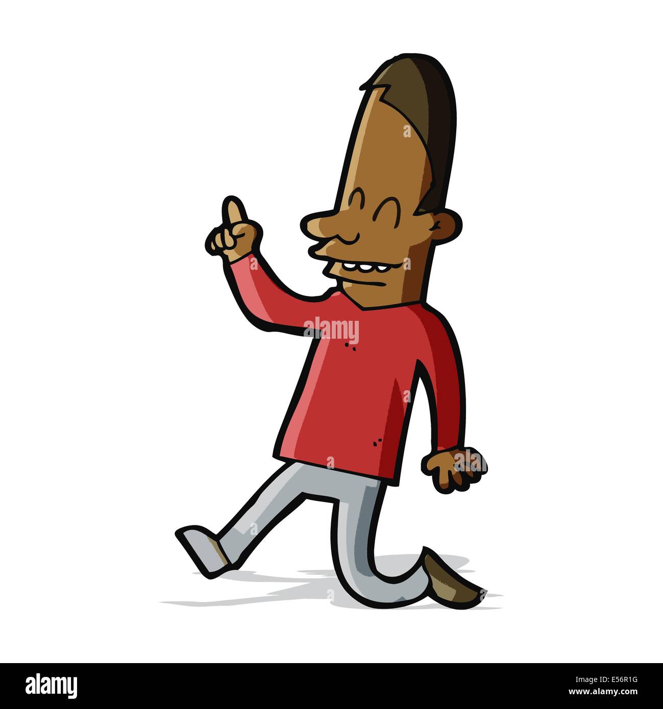 cartoon happy man pointing Stock Vector Image & Art - Alamy