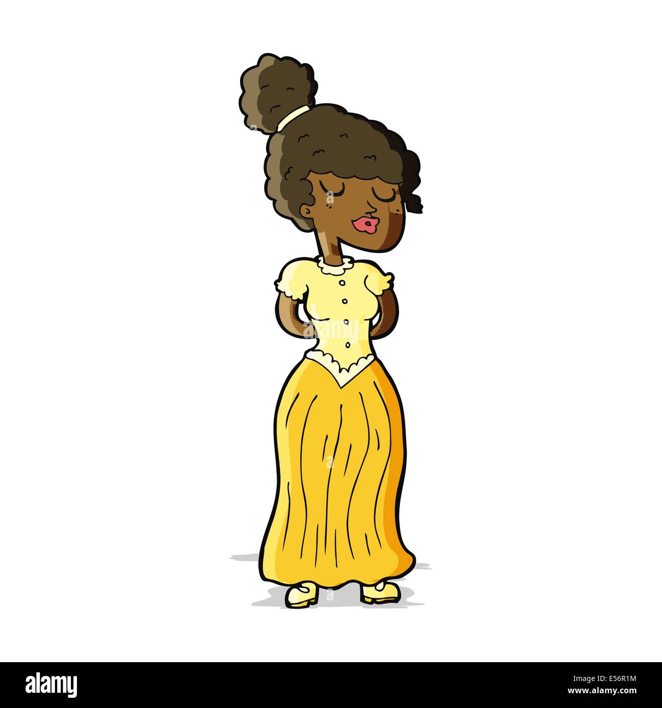 cartoon pretty victorian woman Stock Vector Image & Art - Alamy