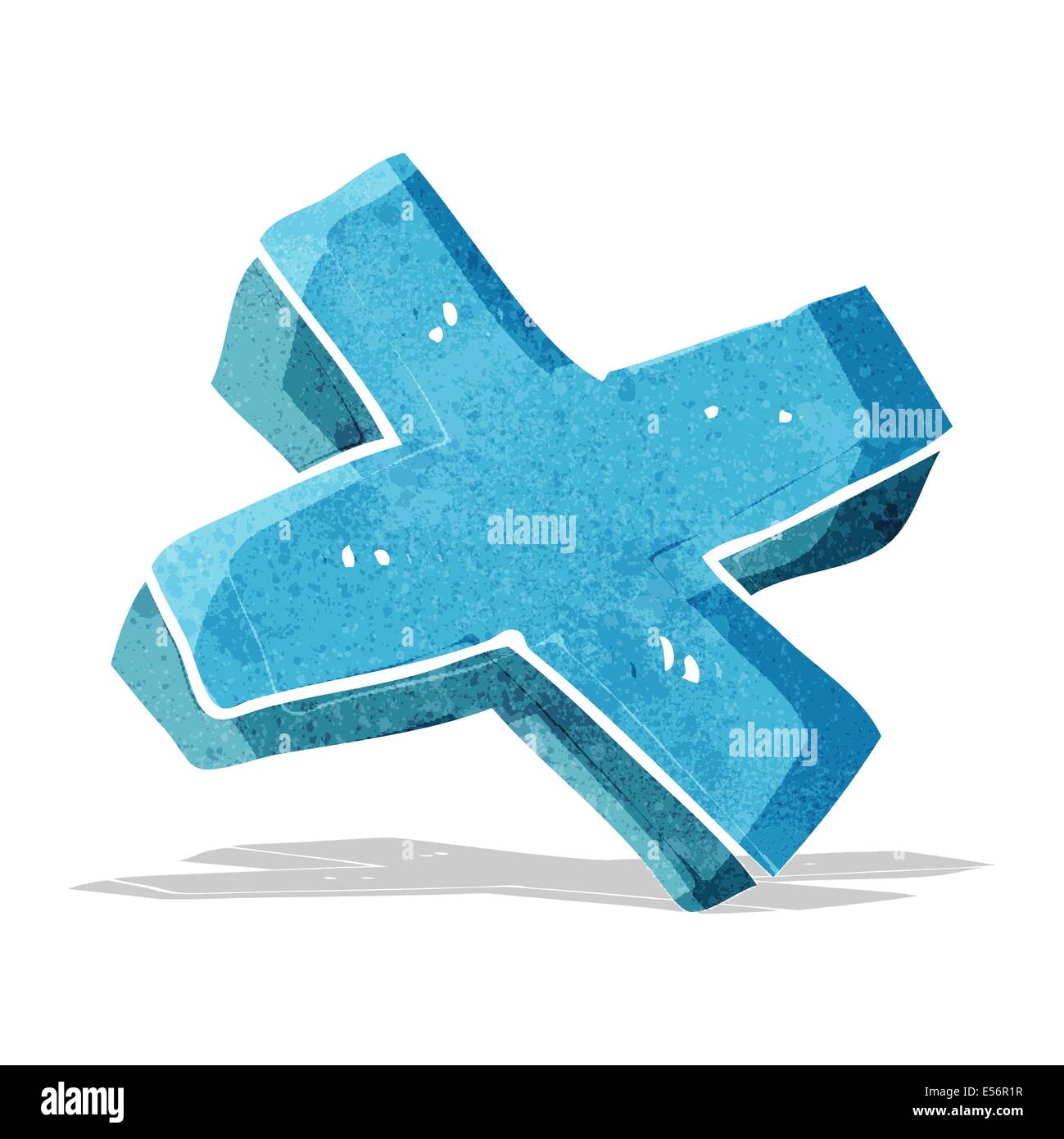 cartoon negative cross symbol Stock Vector Image & Art - Alamy